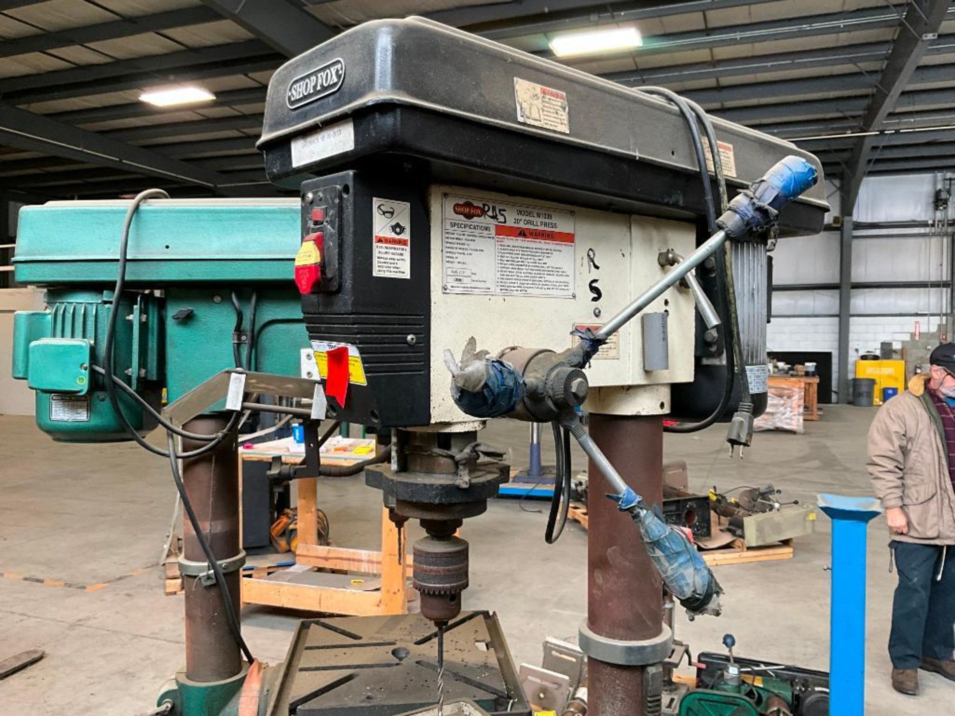 Shop Fox 20" Drill Press, Model M1039, 1-1/2HP, Aug. 2011, S/N 10988 ...