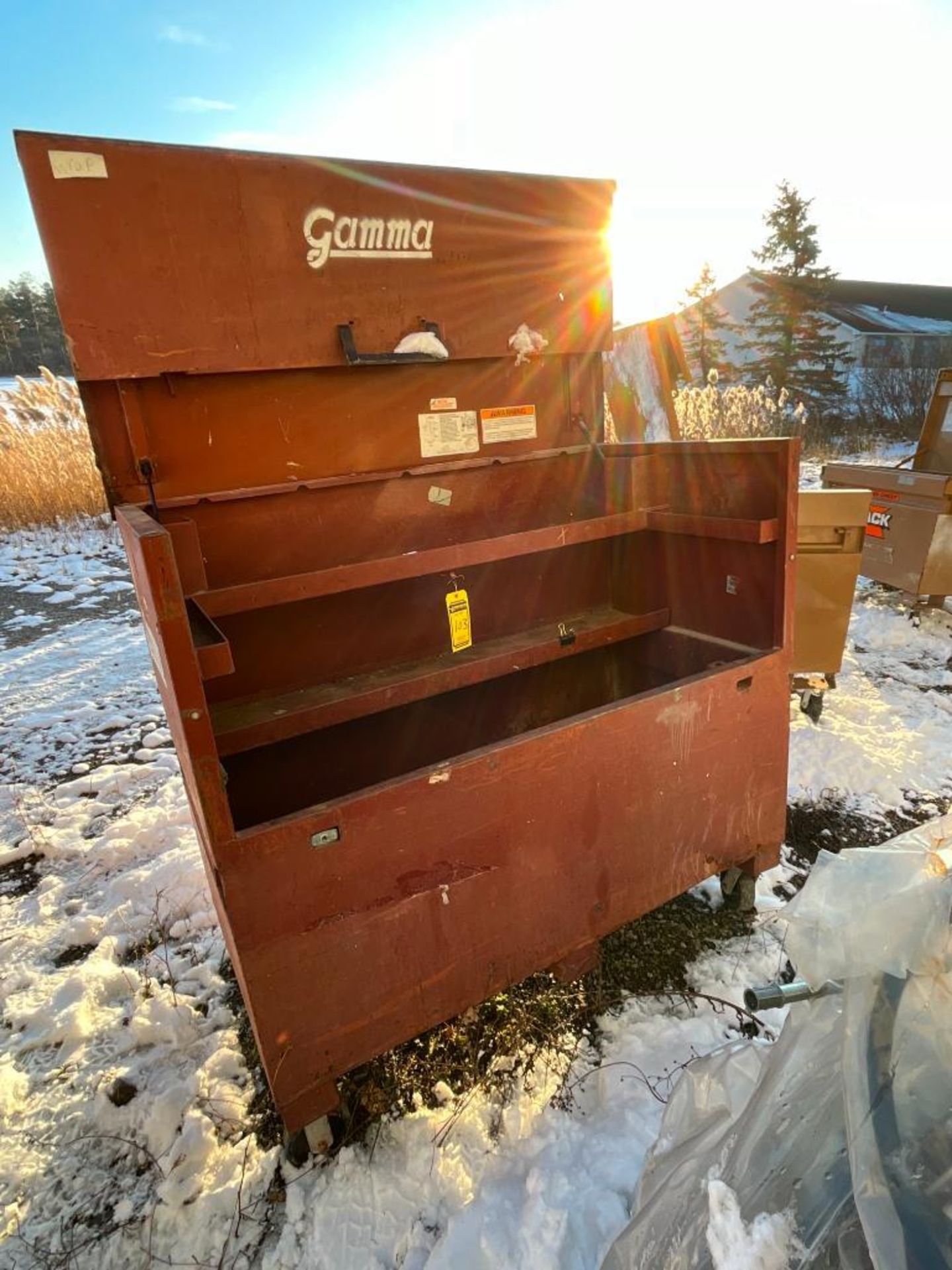 { Group of lots: 103, 104, 105, 106 } Gang Box, 56" H x 60" W x 30" D ...