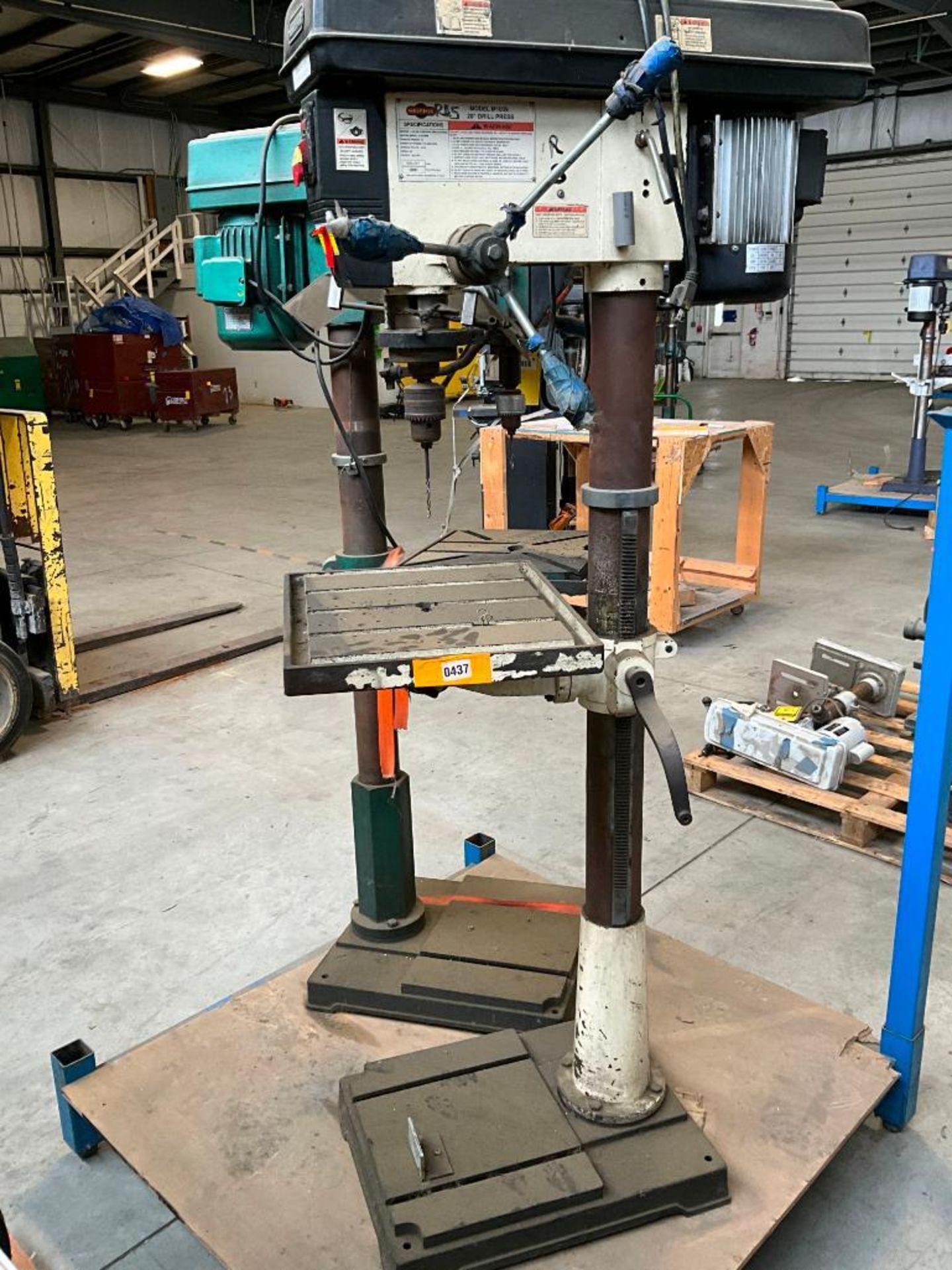 Shop Fox 20" Drill Press, Model M1039, 1-1/2HP, Aug. 2011, S/N 10988 ...