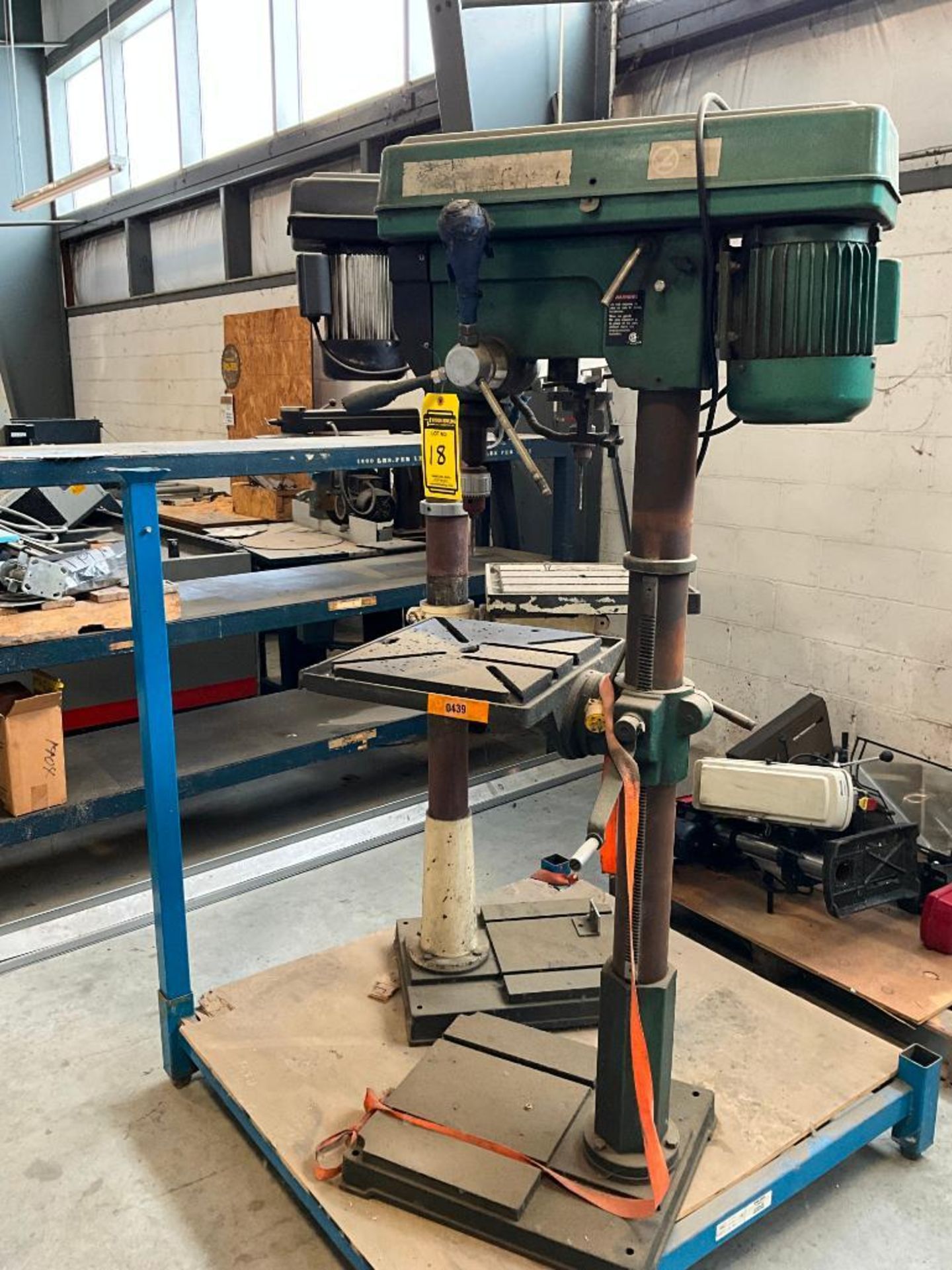 Shop Fox 20" Drill Press, Model M1039, 1-1/2HP, Aug. 2011, S/N 10988 ...