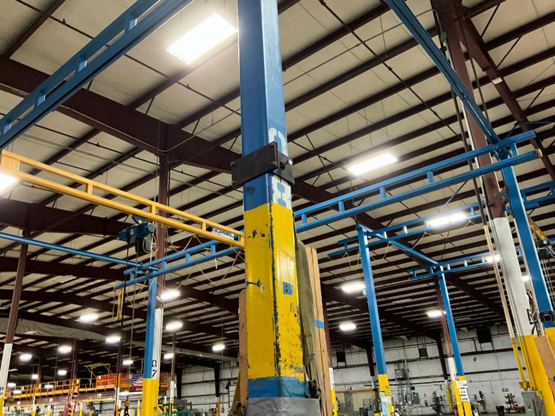 Gorbel Freestanding Crane System, 1,000 LB., 192" H x 218" W x 308" D