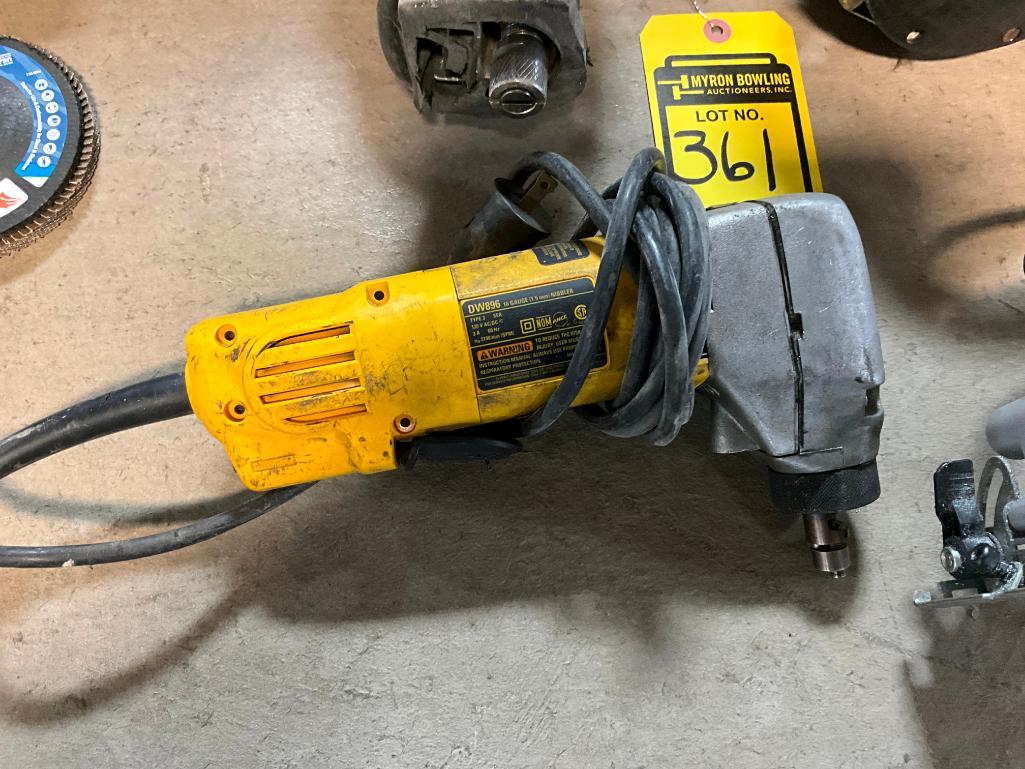 (1) Dewalt DW896 Nibbler, (1) Dewalt DW292 Impact Wrench, (1) Rockwell ...