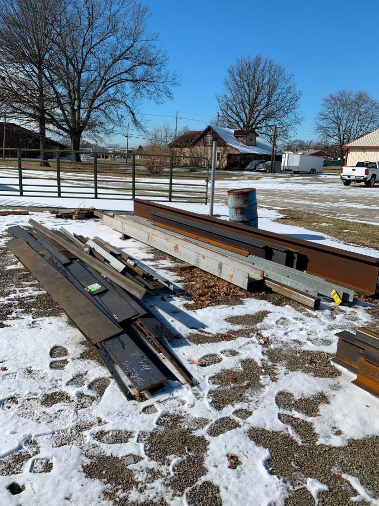 Assorted I-Beams, Angle Stock, Flat Stock, I-Beams up to 20' X 16-1/4" X 7"