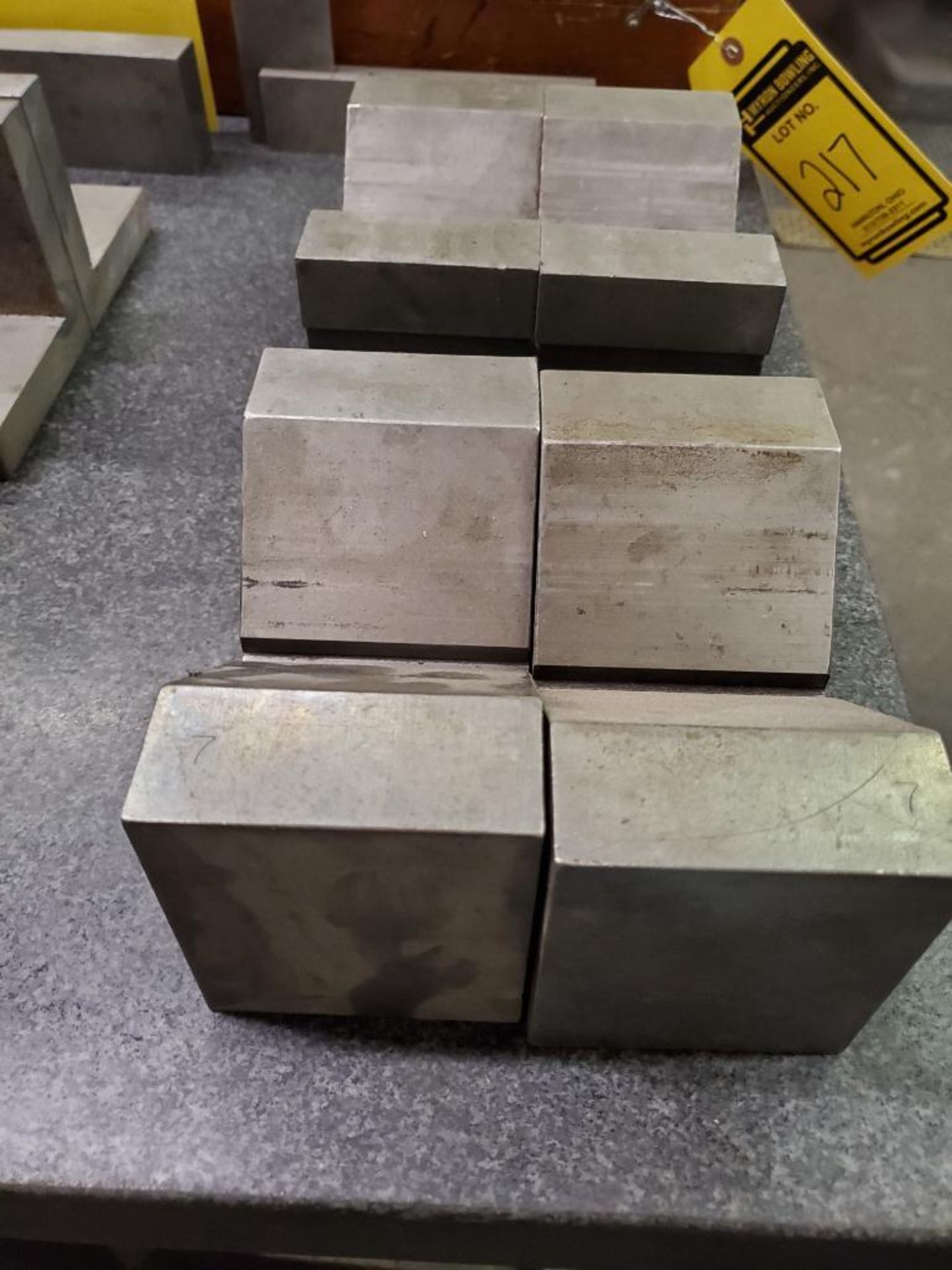 { Group of lots: 218, 219 } Saddle Blocks, 6" X 3"