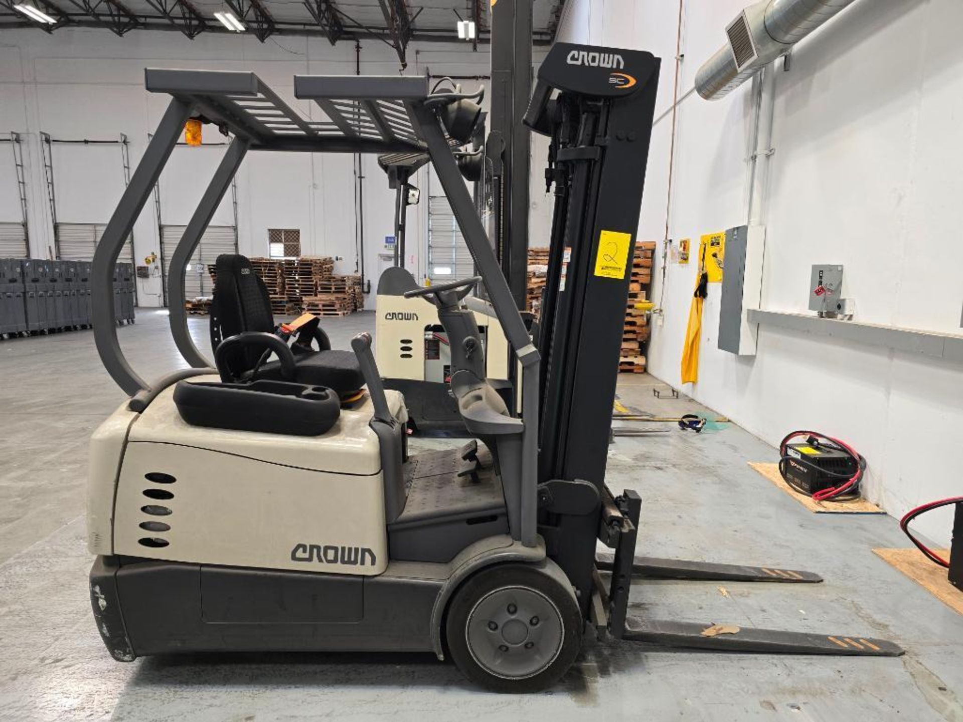 2011 Crown 2,850-LB. Capacity 3-Wheel Electric Forklift, Model: SC 5200 ...