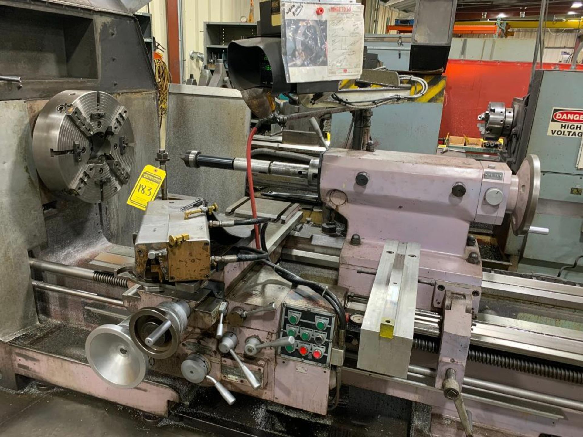 Poreba Engine Lathe, Model TPK-90A1/3M, 22" 8-Jaw Chuck, Regal-Trace ...