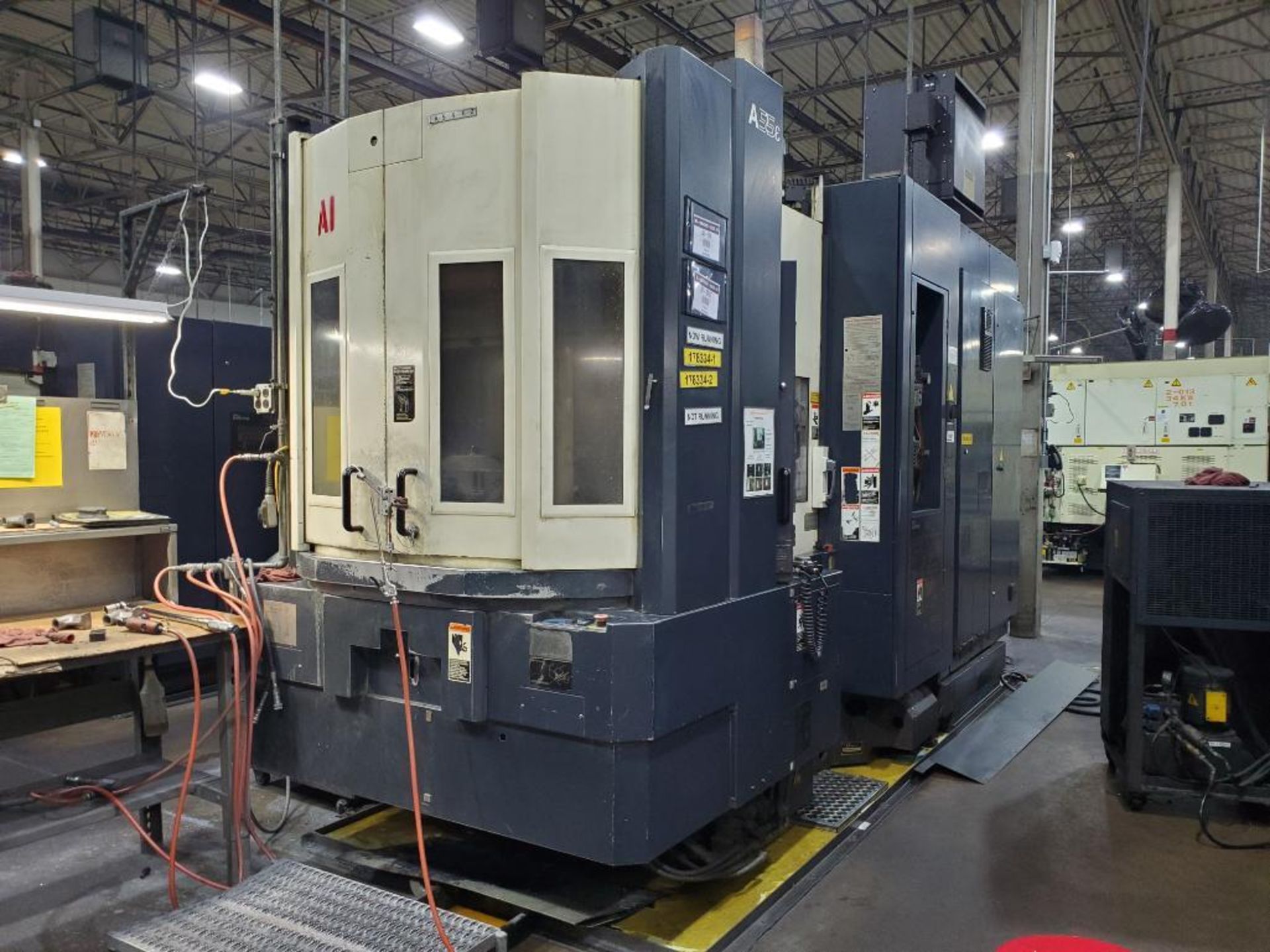 2003 Makino A55A CNC Horizontal Machining Center, Twin Rotary Tables ...