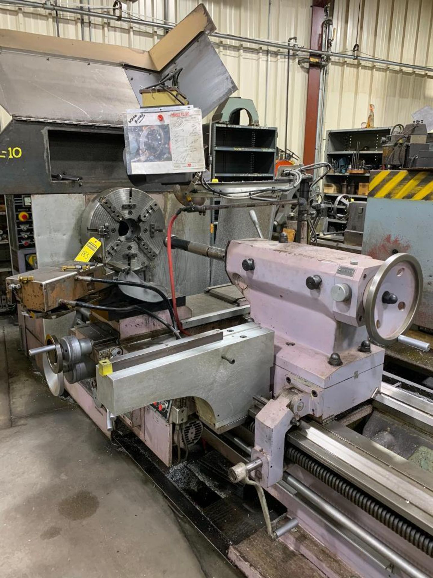 Poreba Engine Lathe, Model TPK-90A1/3M, 22" 8-Jaw Chuck, Regal-Trace ...
