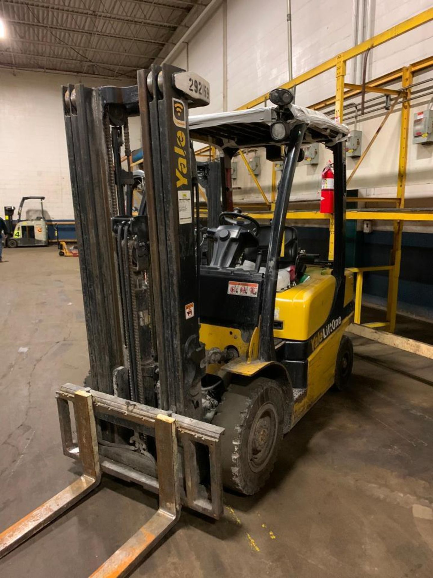 2015 Yale 5,000 LB. Capacity Forklift, Model GLC050, LPG, 3-Stage Mast ...