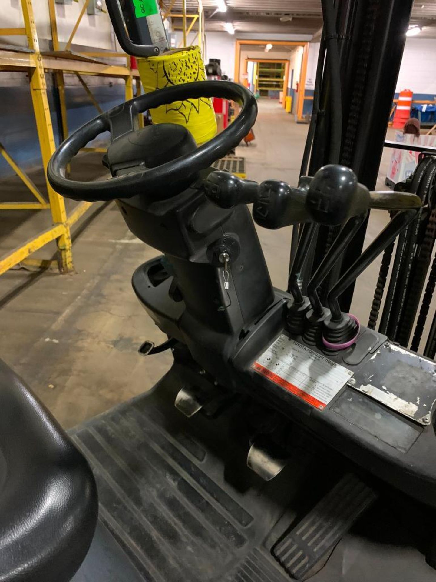 Toyota 3,000 LB. Capacity Forklift, Model 8FGCU15, LPG, 3-Stage Mast ...