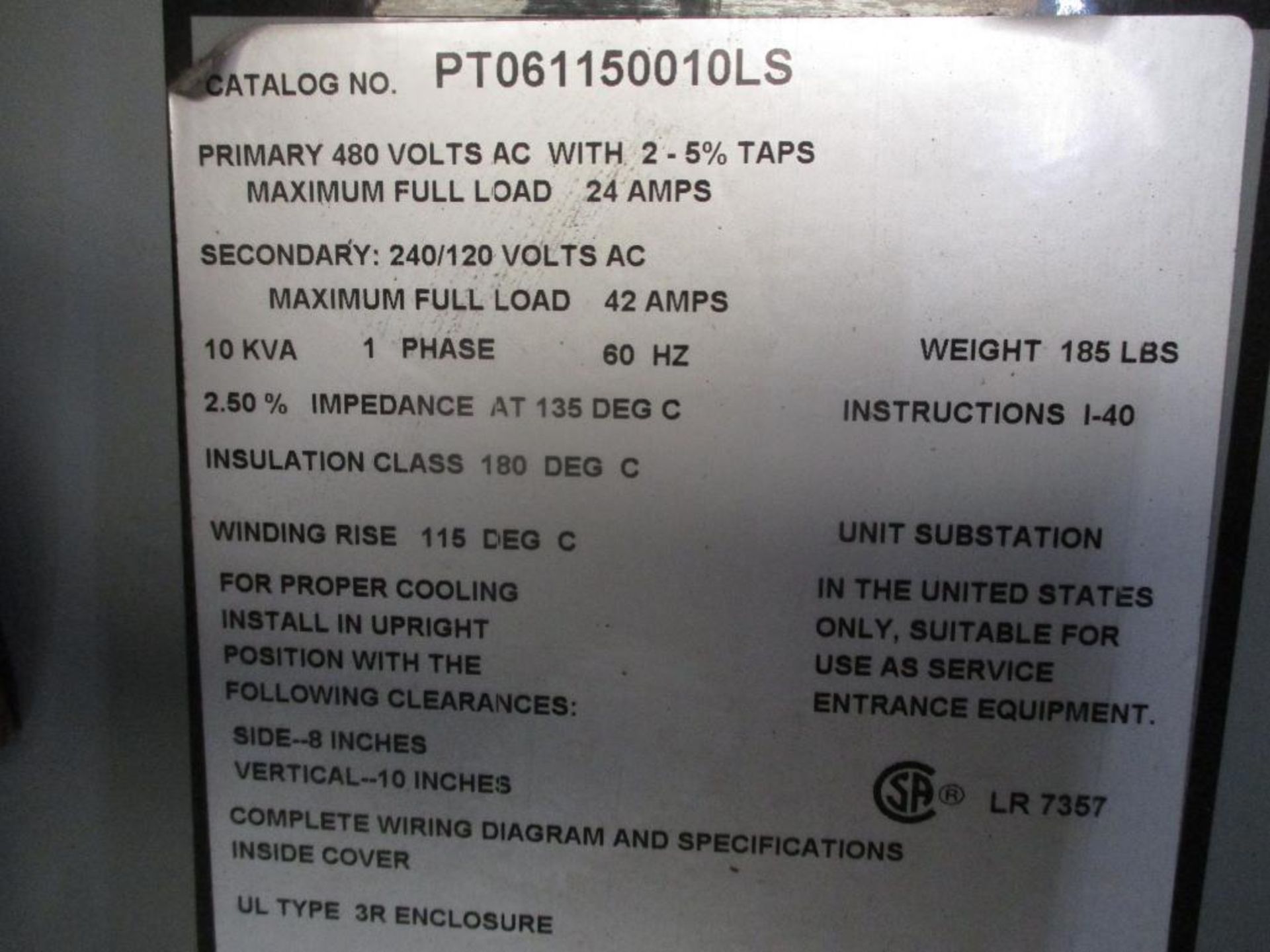 (2) (New) Acme Panel Tran Zone Power Center Transformers, 10 KVA