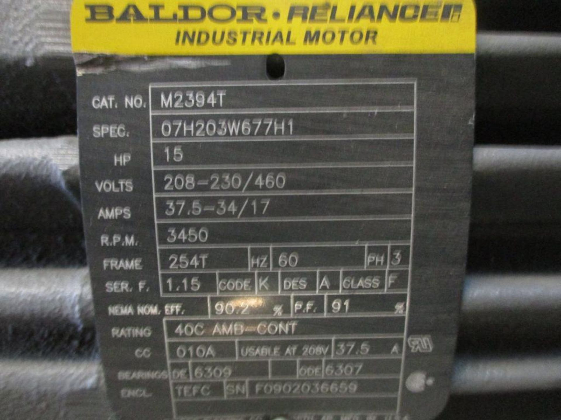 (4) (New) Motors; US 15 HP, Baldor 15 HP, US 10 HP, US .25 HP