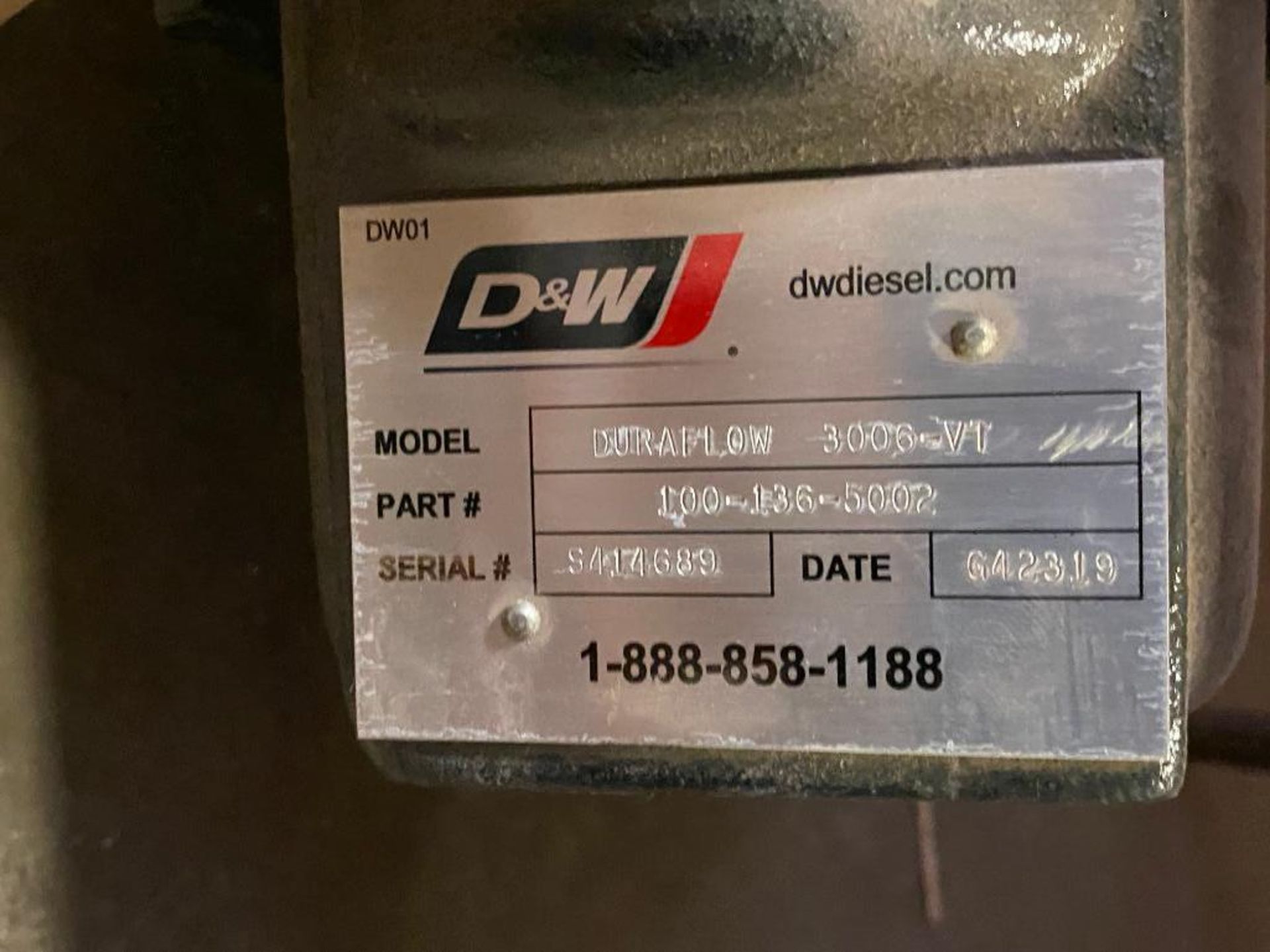 Duro Flow 3006-VT Blower, S/N S5414689, & Roots Rotary Lobe Blower ...