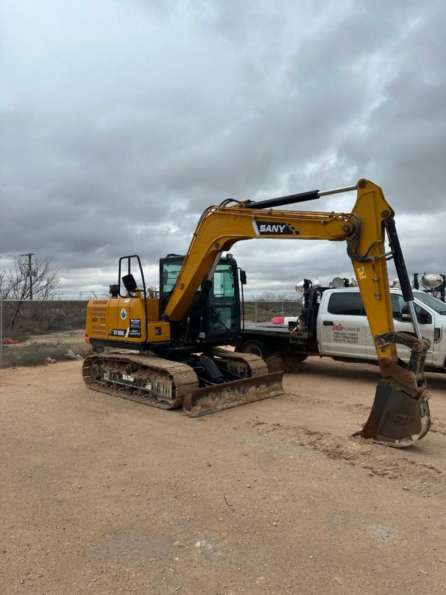 2019 Sany SY 95C Tracked Excavator, 2,309 Hours, 12" Tooth Bucket ...
