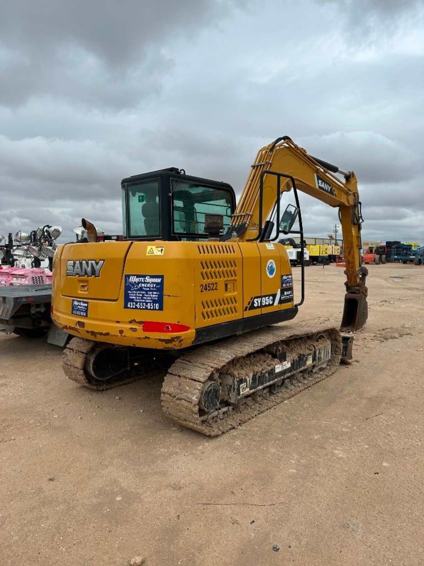 2019 Sany SY 95C Tracked Excavator, 2,309 Hours, 12" Tooth Bucket ...