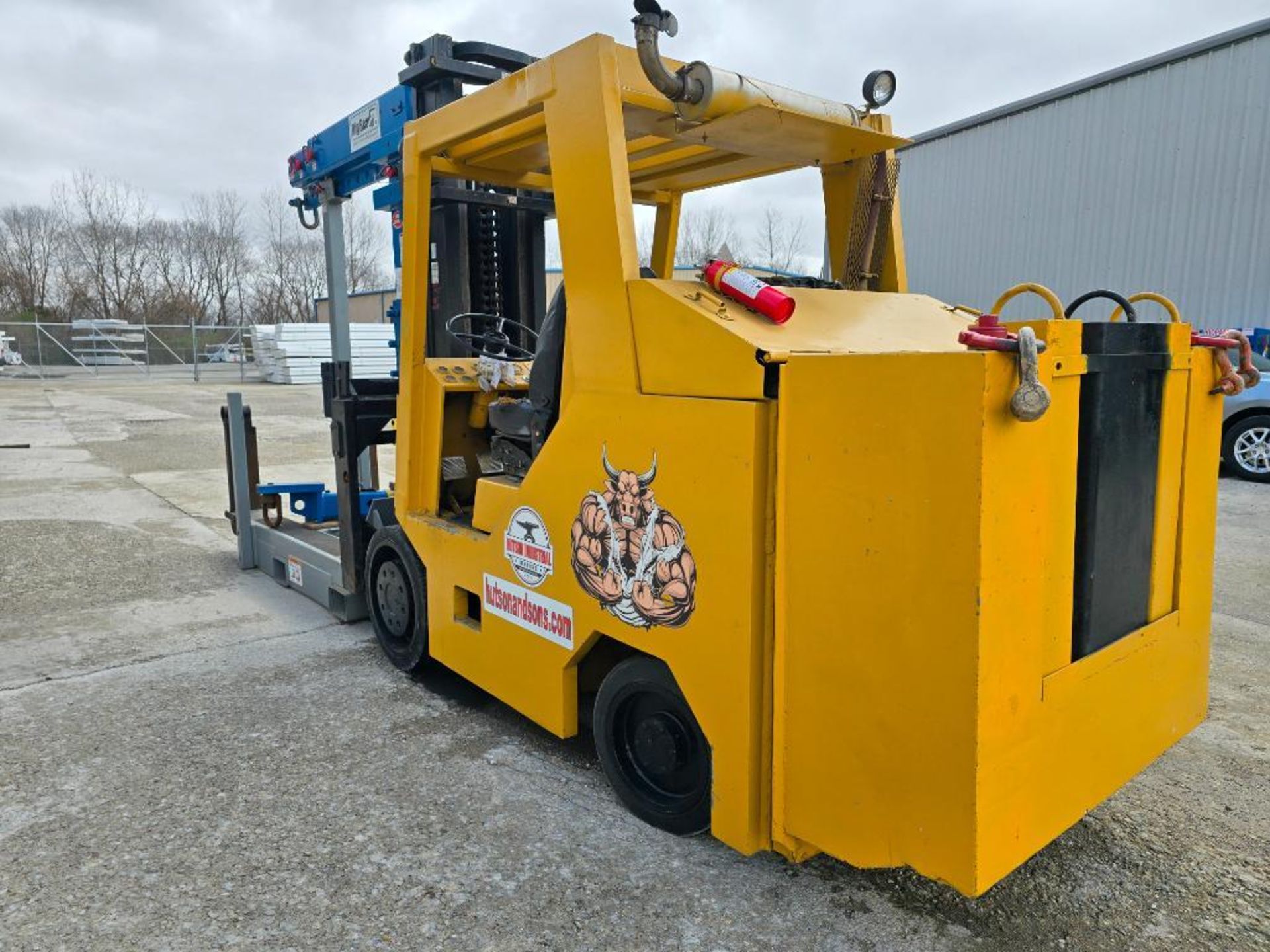 Caterpillar 30,000 LB. Forklift, Model E300, S/N 6990, 116" 2-Stage ...