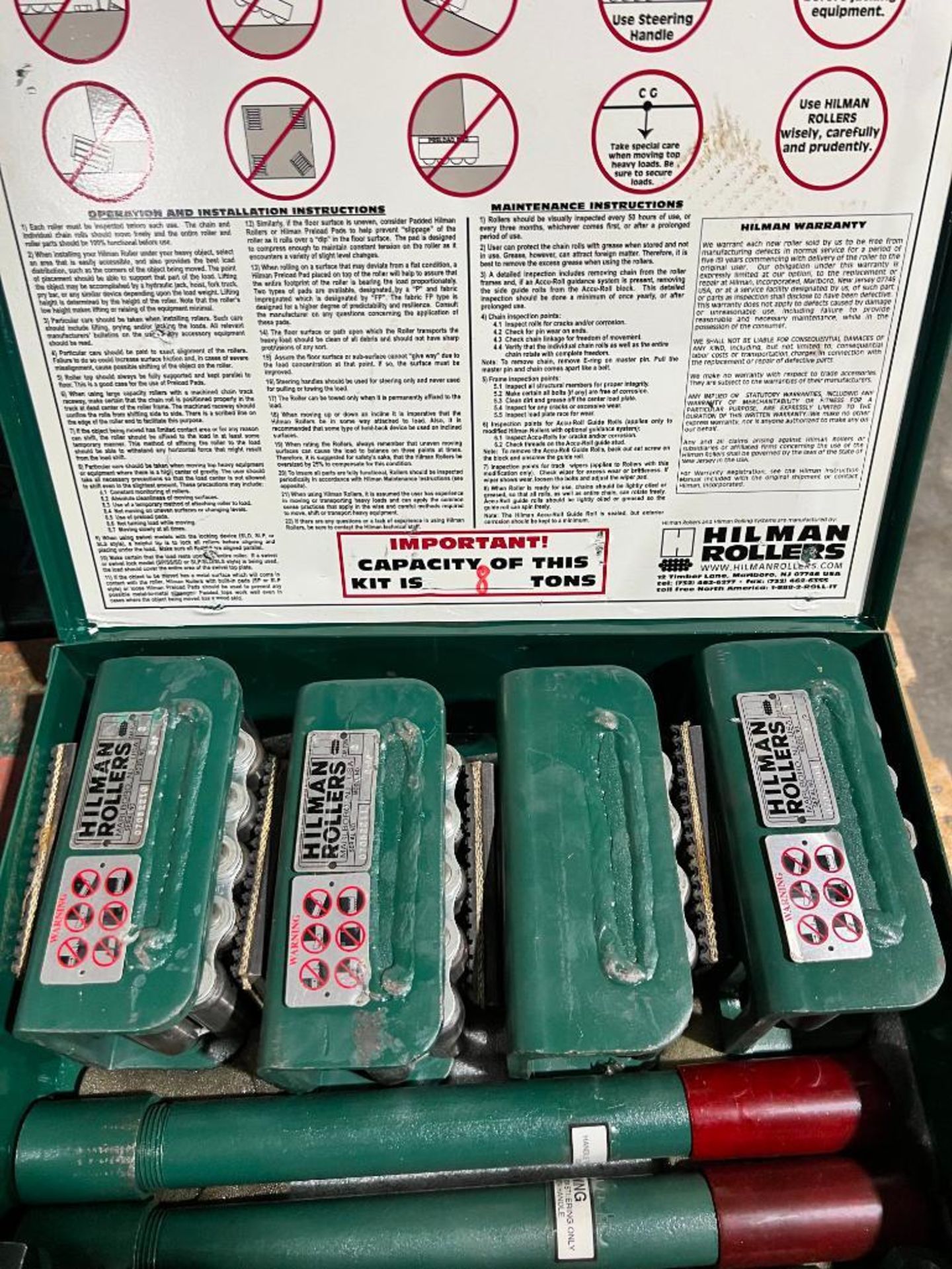 { Choice of lots: 76E } Hillman Rollers Machine Roller, 8-Ton