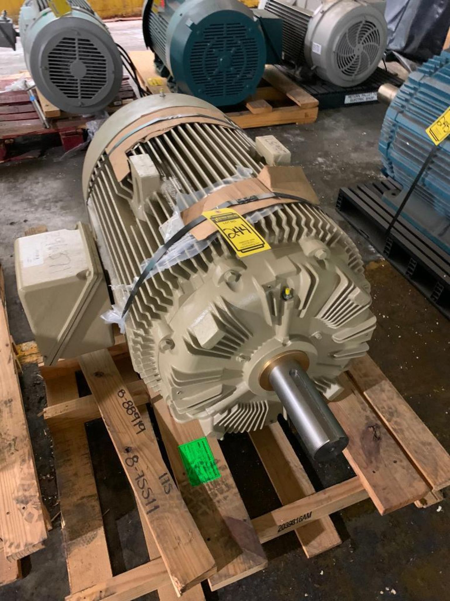 GE 150-HP Electric Motor, 1185 RPM, 460 V, 3 PH, FR: 447T