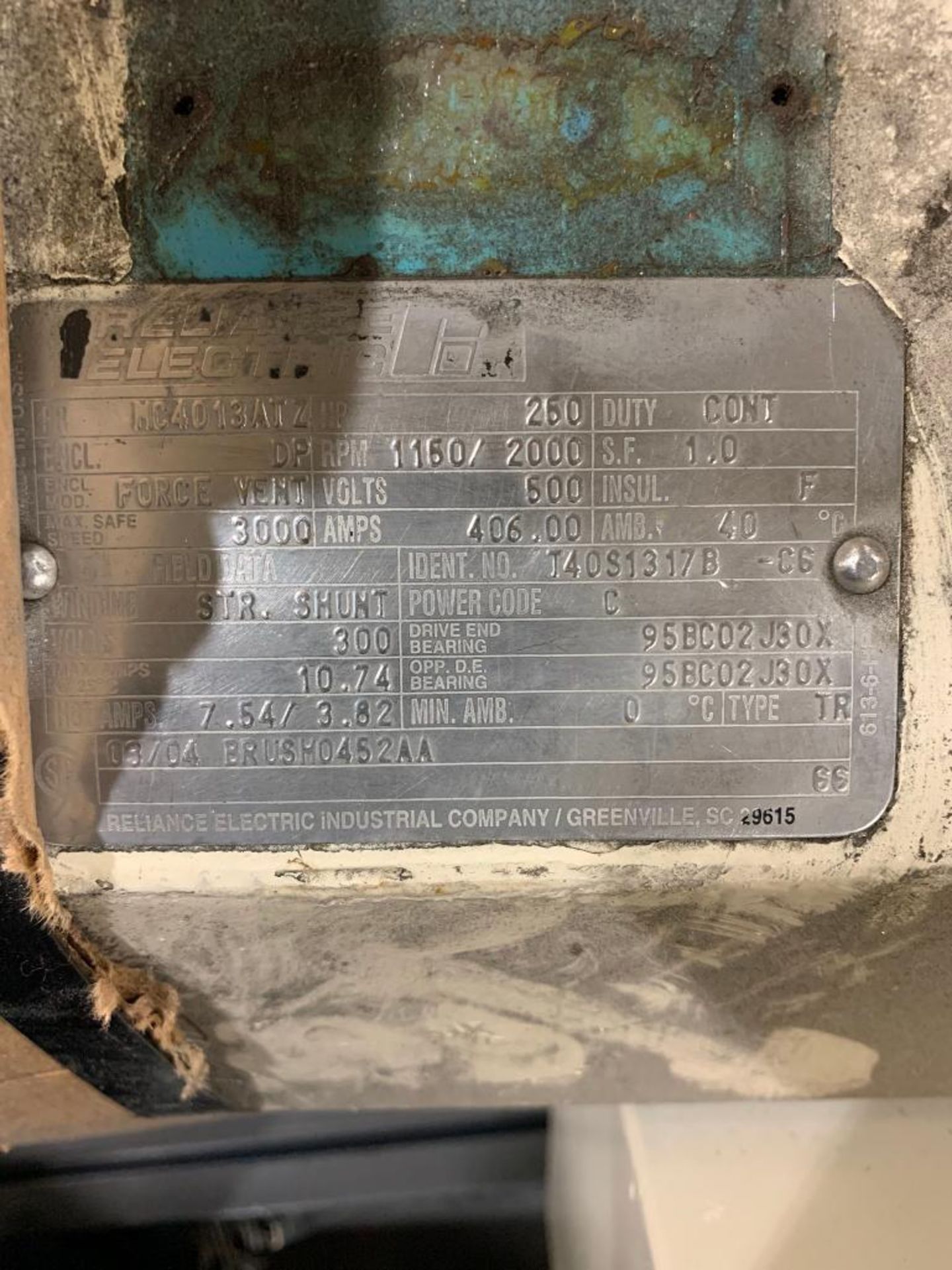 Reliance Electric 250-HP Electric Motor, 1150/2000 RPM, 500 V, 3 Phase ...