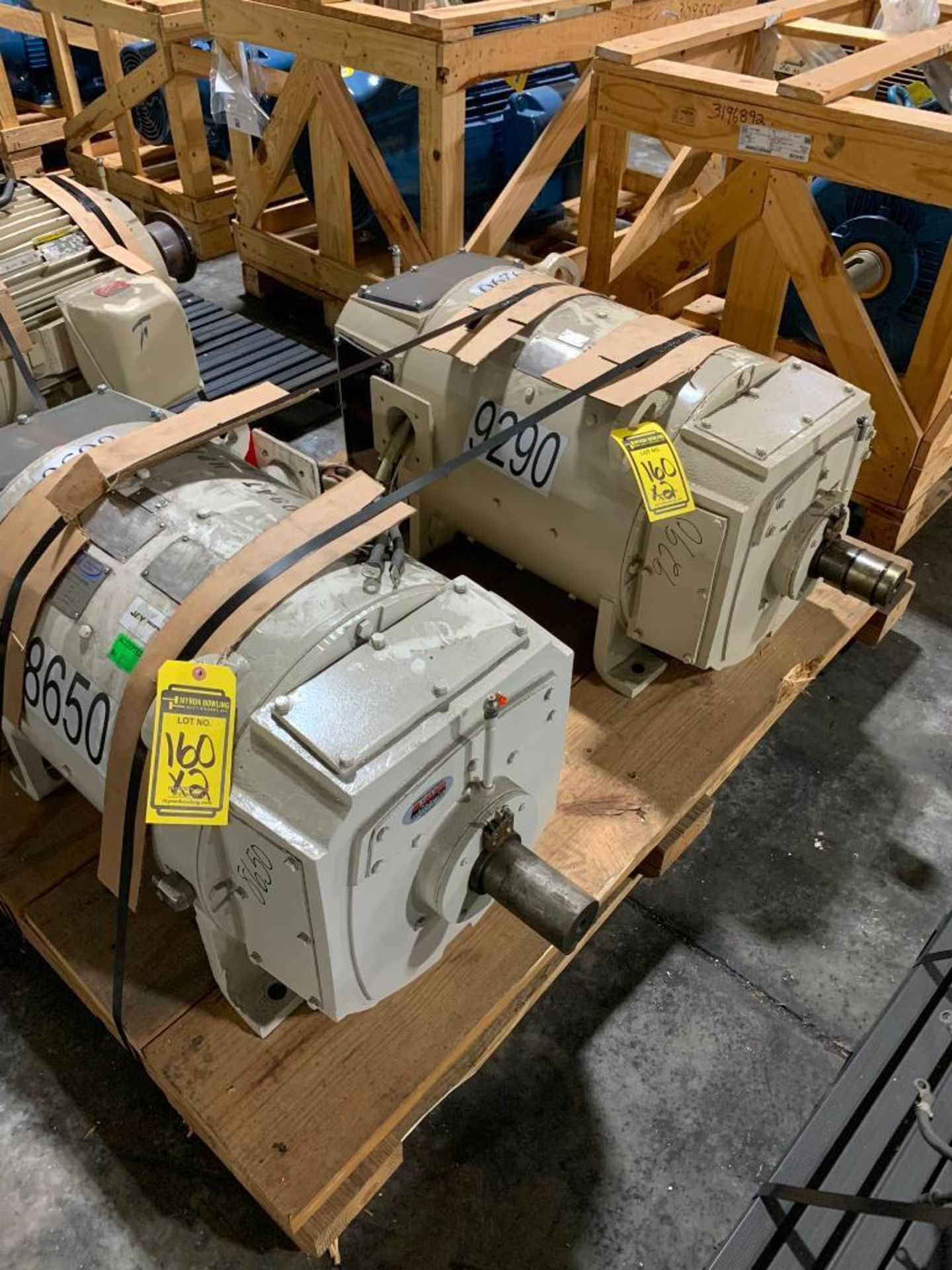 (2x) Electric Motors; (1) Allen Bradley 100-HP, 1150/2000 RPM, 500 V, 3 ...