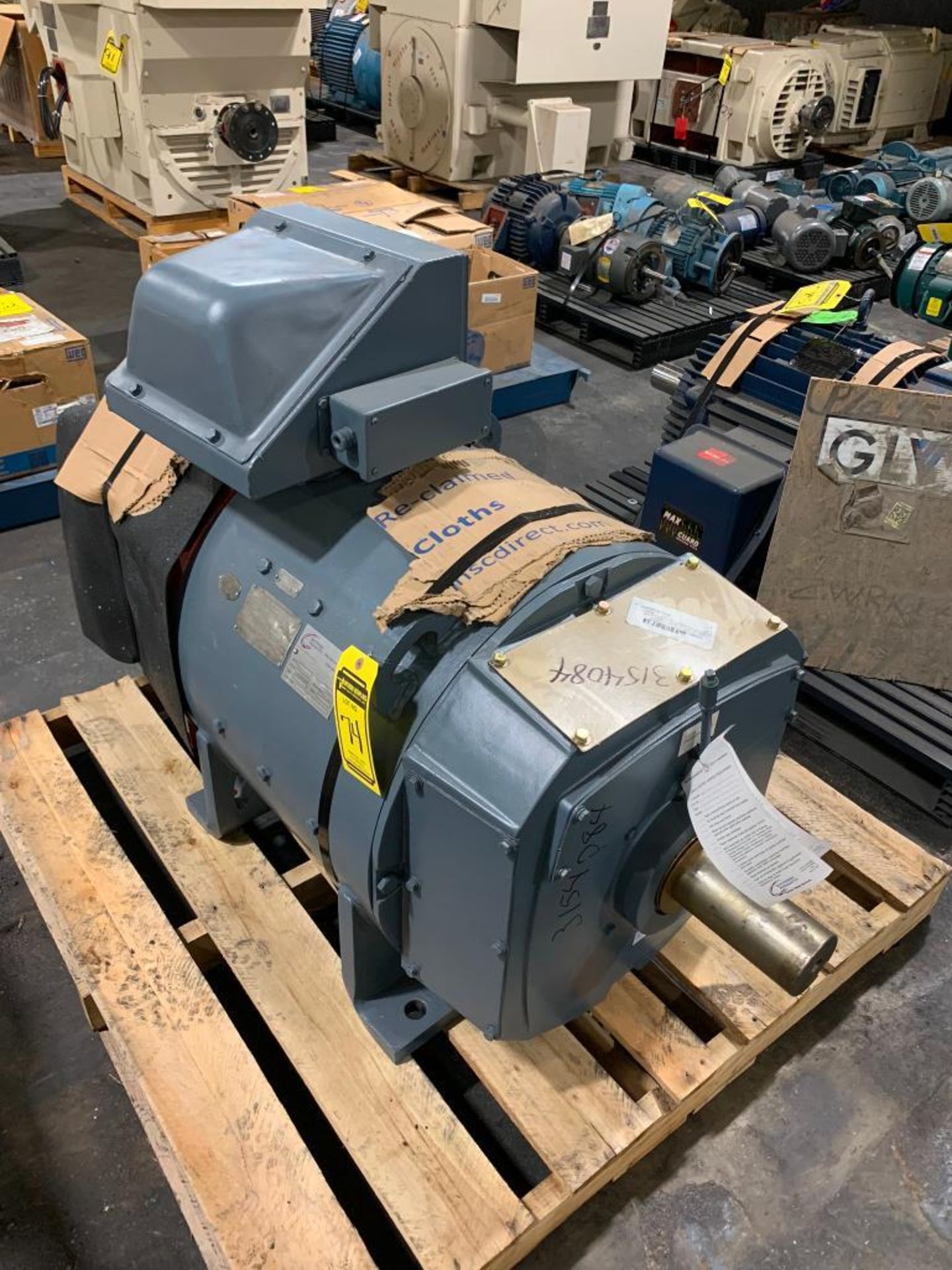 Allen Bradley 125-HP DC Electric Motor, 850/1700 RPM, 500 V, 3 Phase ...