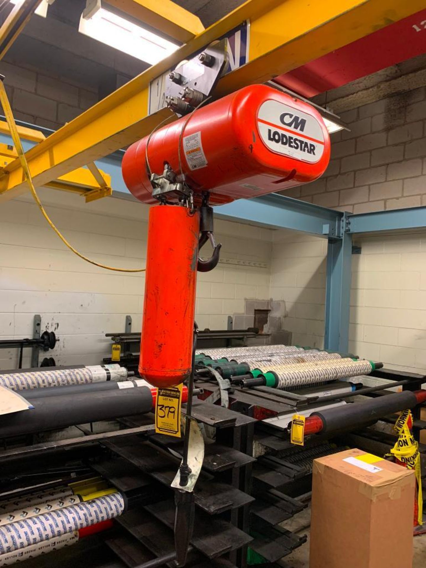 Illinois Crane 1/2-Ton Capacity 4-Post Bridge Crane, Underhung Carriage ...