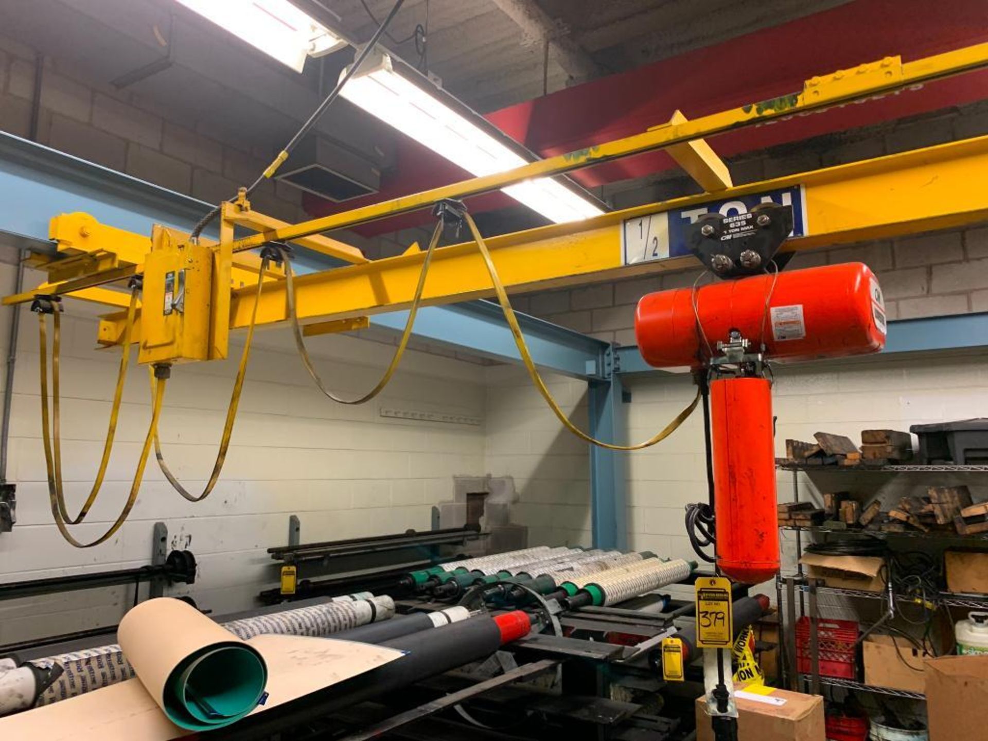 Illinois Crane 1/2-Ton Capacity 4-Post Bridge Crane, Underhung Carriage ...