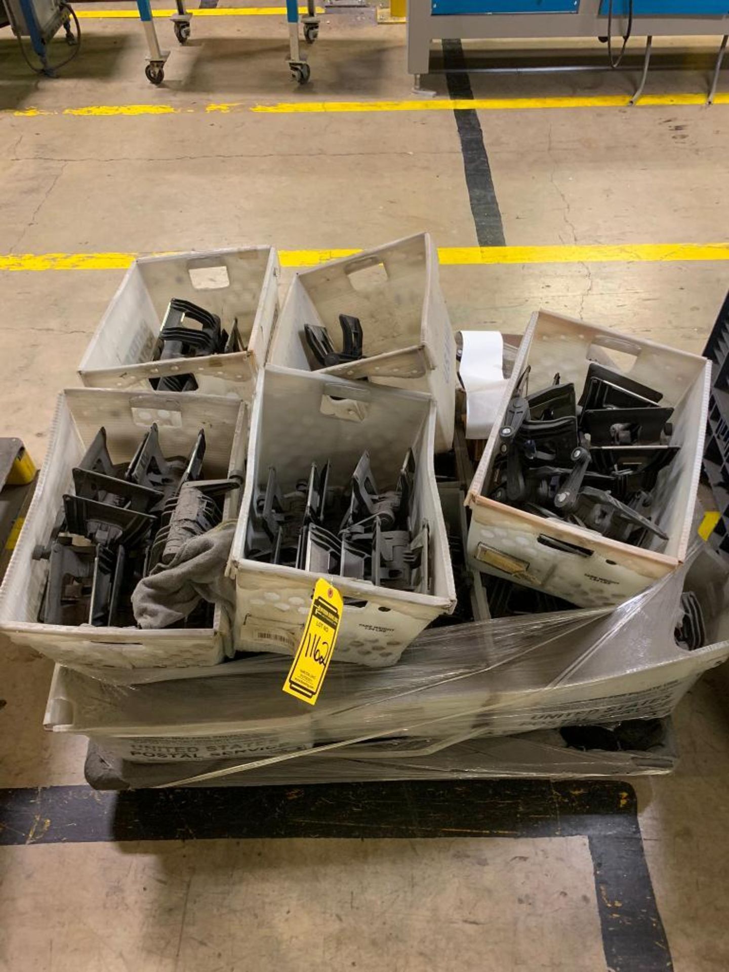 (3) Crates/ Pallets w/ Magnapak Grippers, Machine Parts