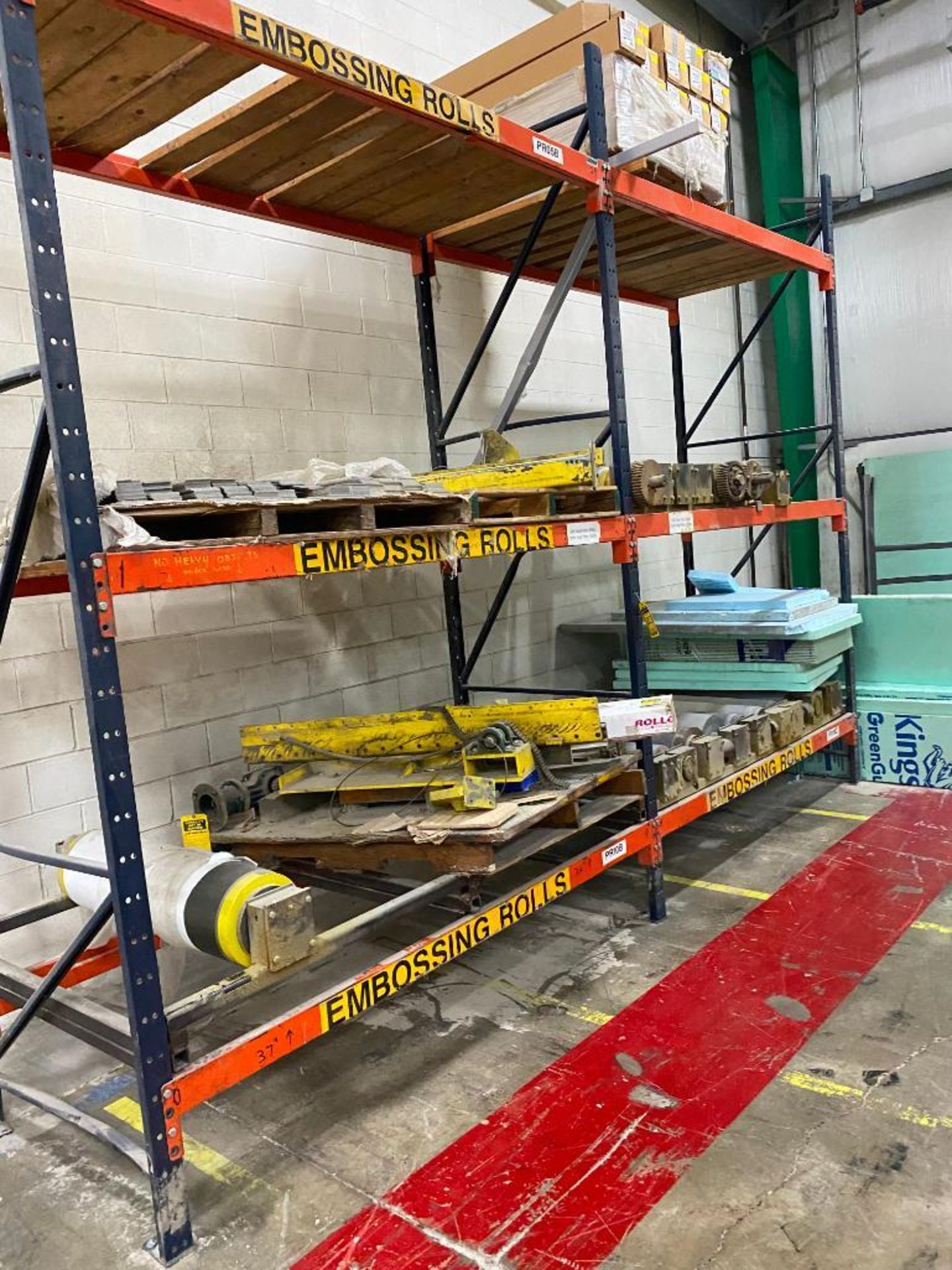 (2) Sections of Pallet Racking & Contents of Approx. (20) Skids of ...