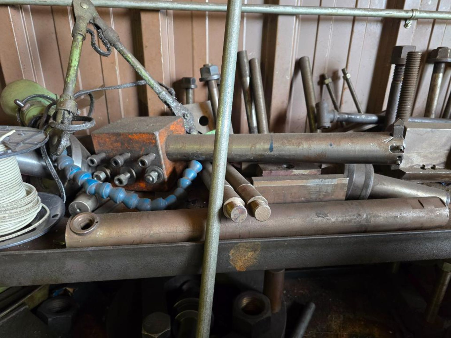 Steel Rack w/ Steady Rest, Large Cutting Bars, Chuck Plates, Vice ...