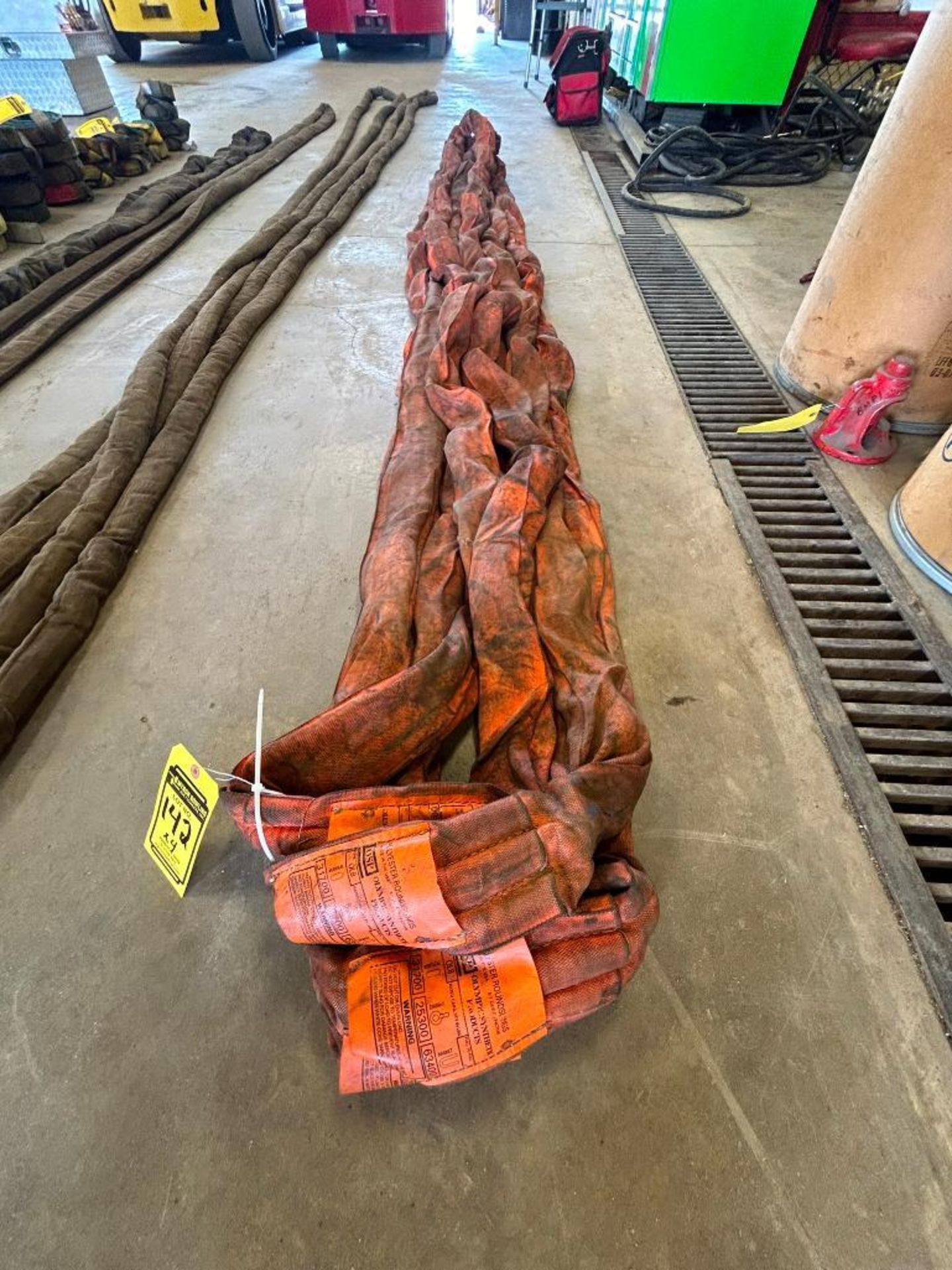 (4x) OSP Polyester Round Slings, Type OL8, 63,400-LB. Capacity Basket