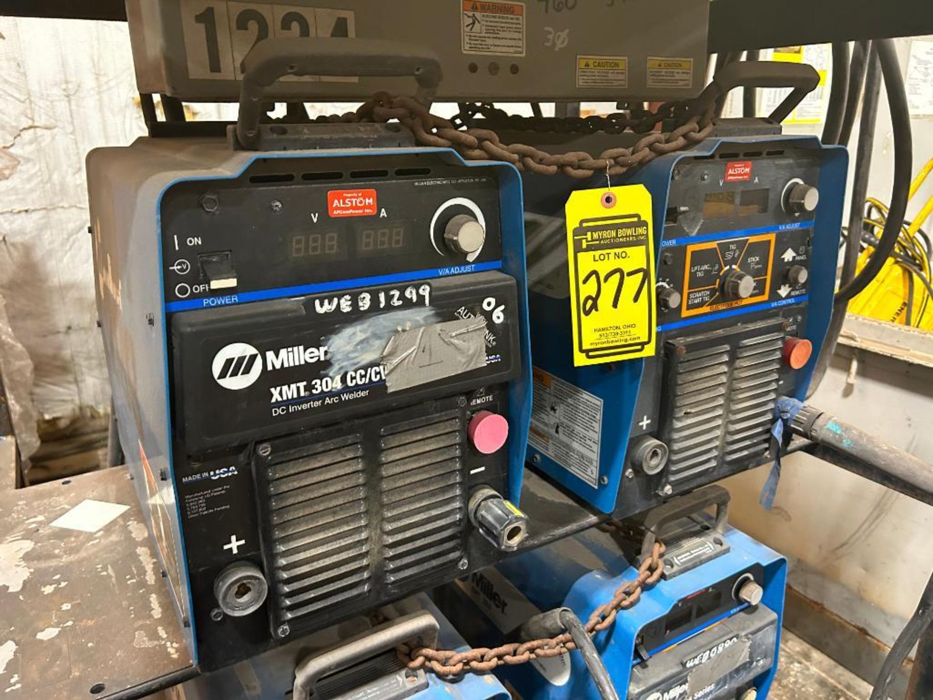 (4) Miller XMT 304 Welders on Quad Rack