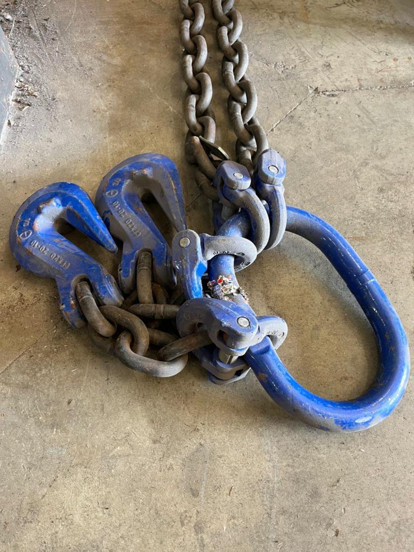 2-Leg Chain, 3/4", 49,000 WLL, 14' Reach