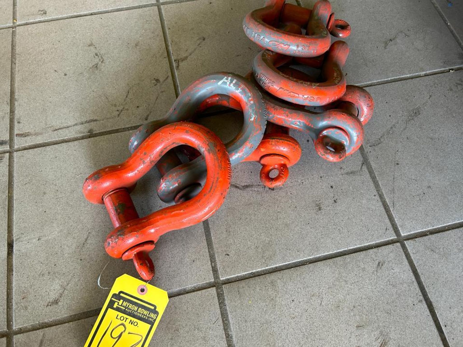 { Group of lots: 192, 196, 197, 198 (P) } (6) Shackles, 17T WLL