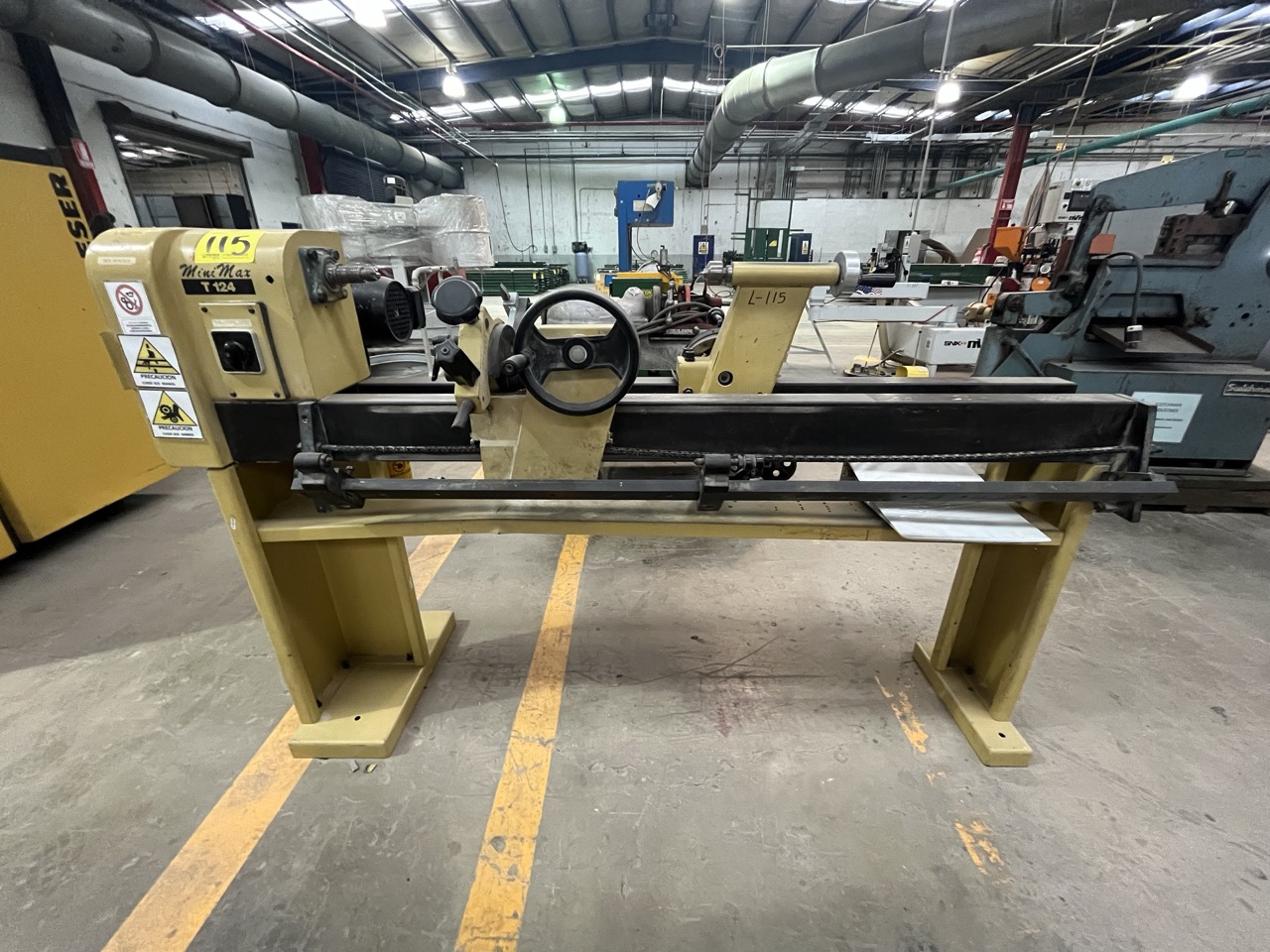 Mini Max Wood Lathe, Model T124, Serial No. AM/021109, Year 2010, 115V ...