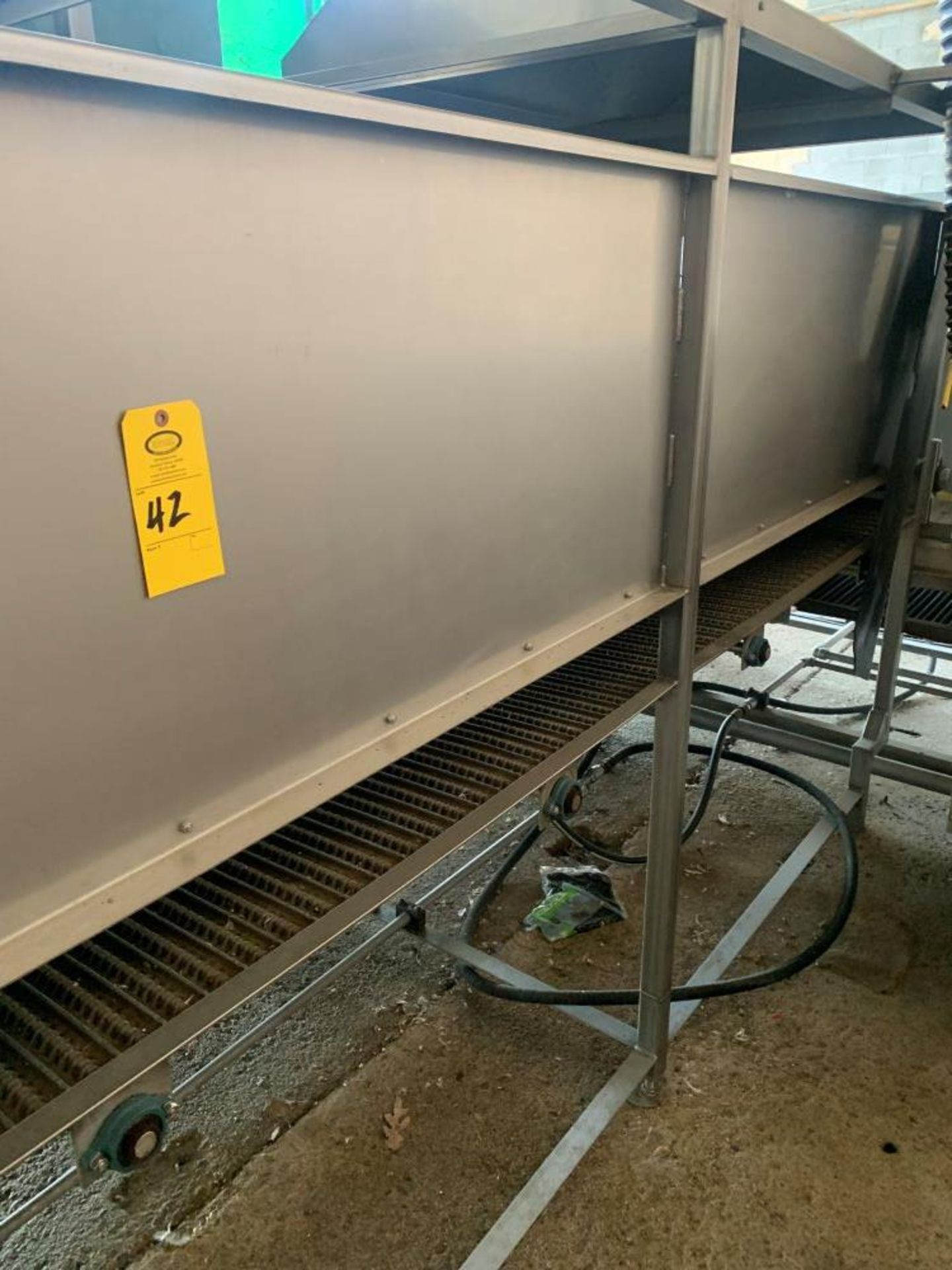 (Qty 2) Bird Cage Stainless Steel Conveyors, 3' wide X 30' long ...