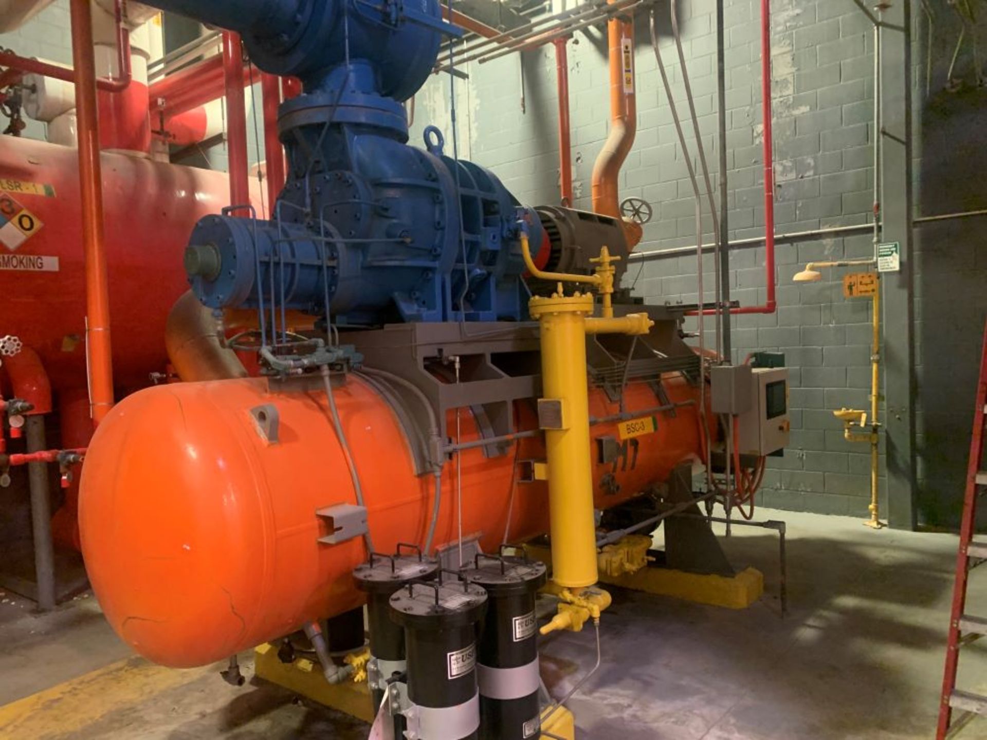 Frick Mdl. RWB-11-496 Rotary Screw Ammonia Compressor, Ser ...