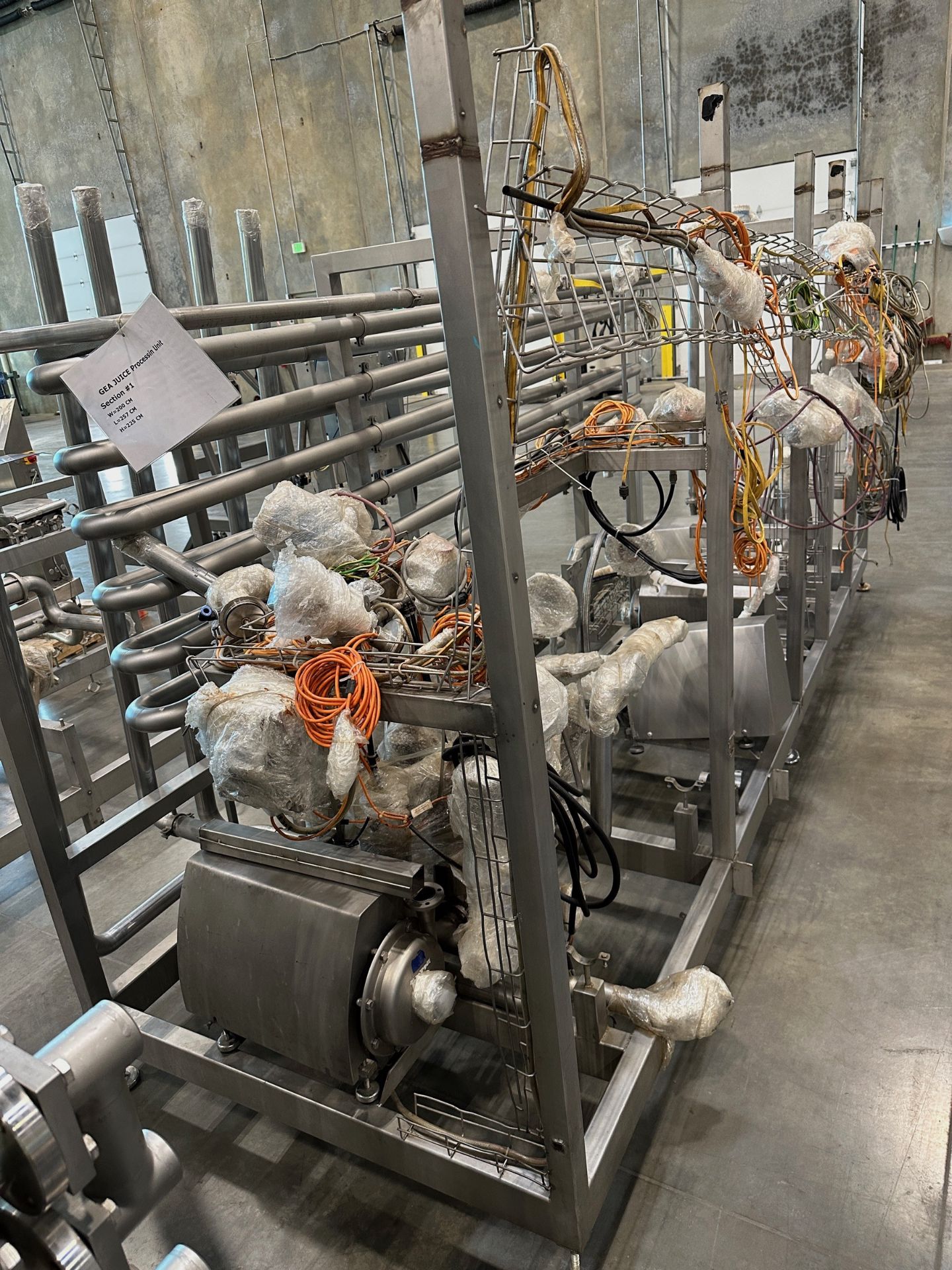 GEA Stainless Steel UHT Tube in Tube Juice Processing System with Pumps ...
