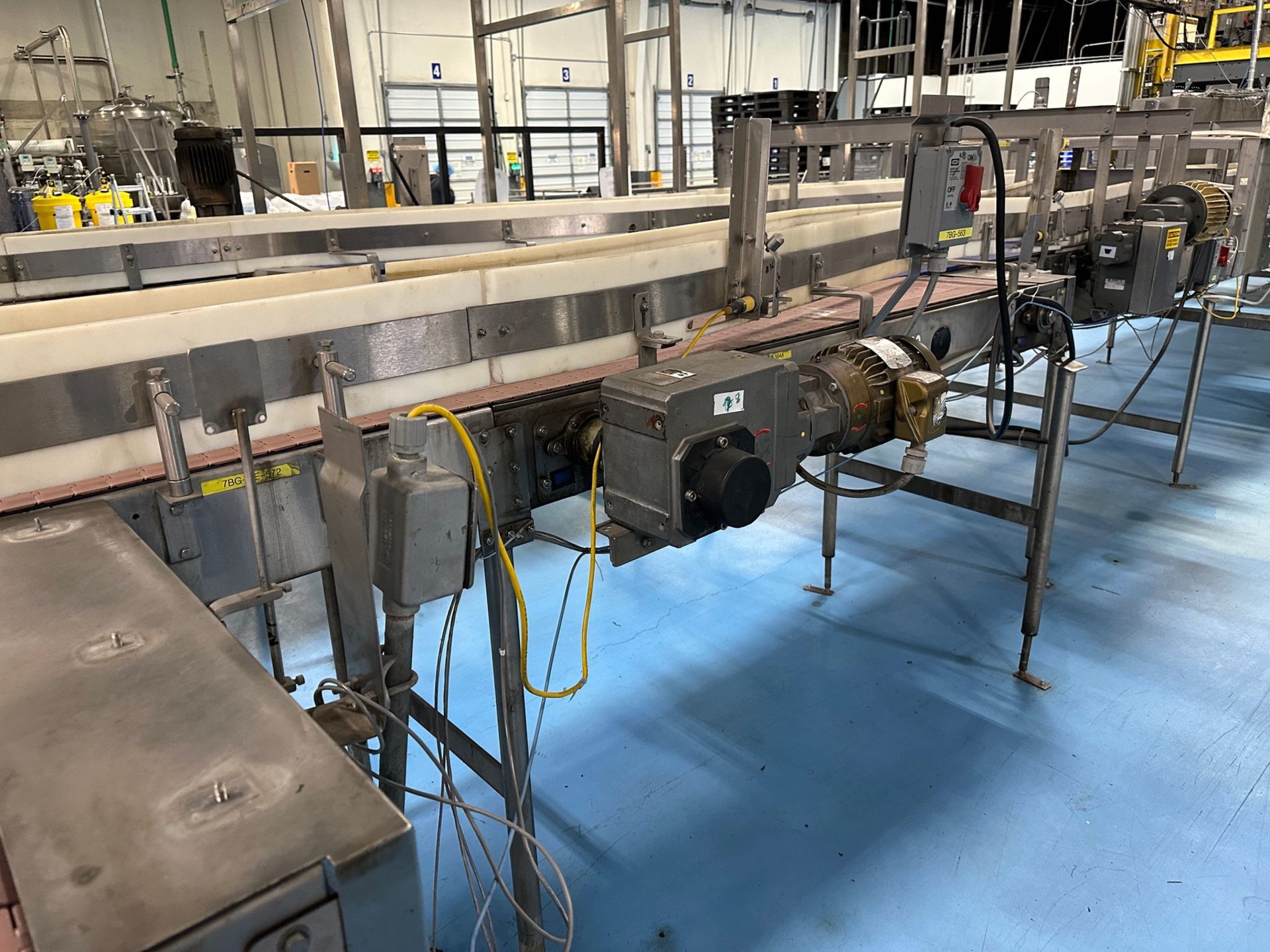 Intralox Belt Conveyor Over Stainless Steel Frame (Approx. 13" Belt and ...