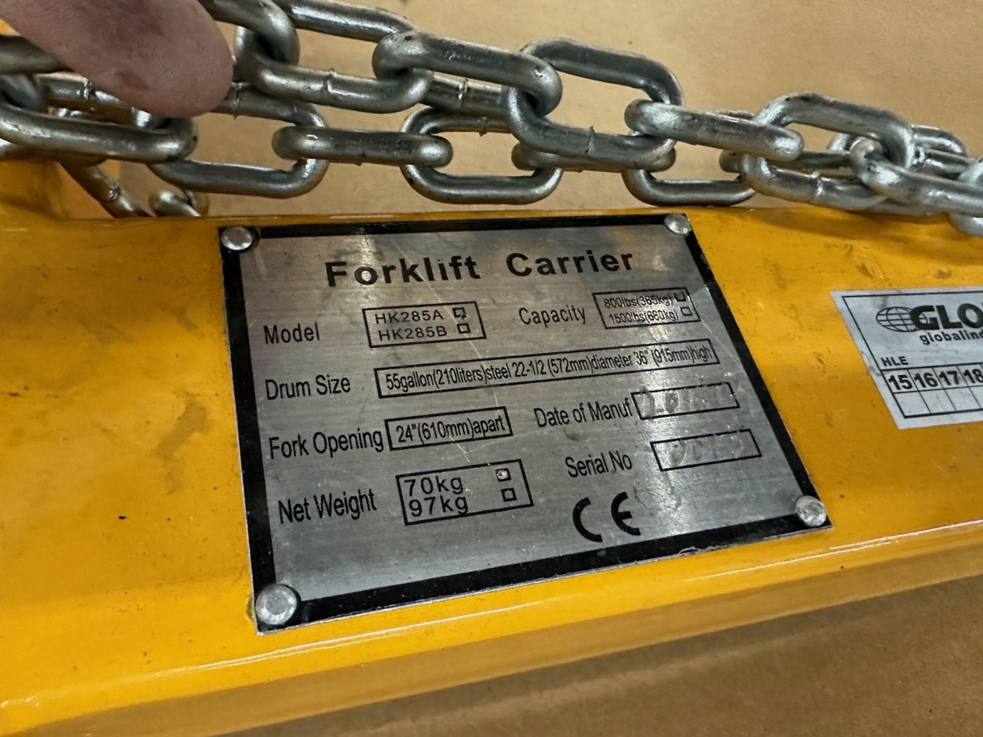Global Forklift Drum Carrier Attachment | Required Rigging and Loading ...