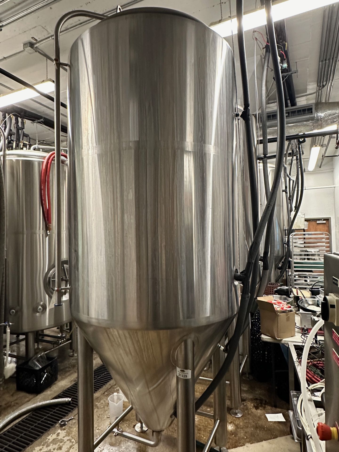 2018 ABE 15 BBL Stainless Steel Fermentation Tank - Cone Bottom, Glycol ...