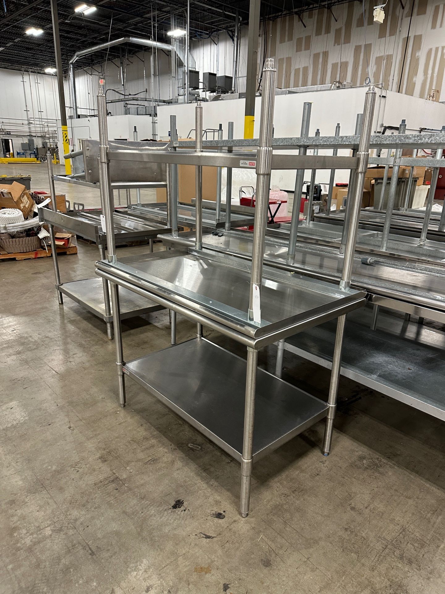 (2) Stainless Steel Top Tables, Approx 48" x 30" | Required Rigging and ...