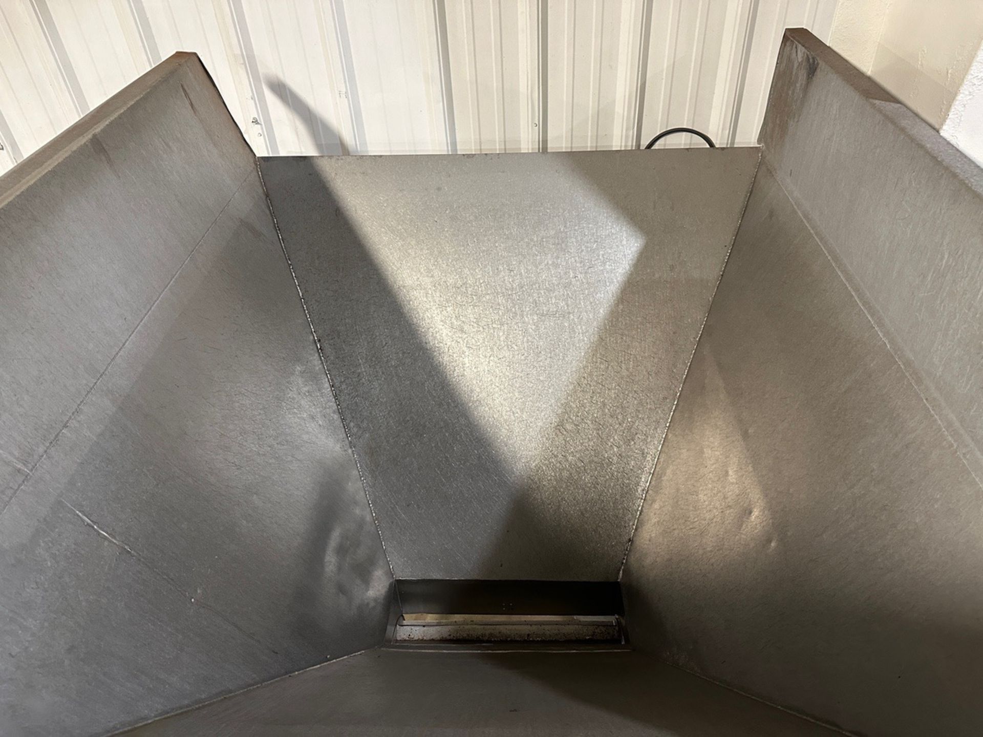 Tri-Berry Stainless Steel Hopper with Discharge Drum (Approx. 6' x 64 ...