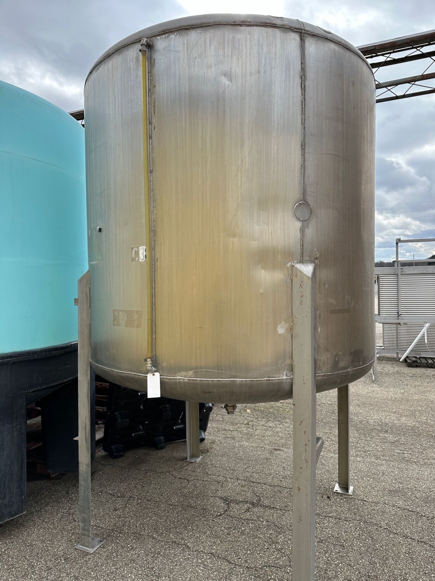 Stainless Steel Single Walled Tank - Dish Bottom and Top Mounted Manway ...