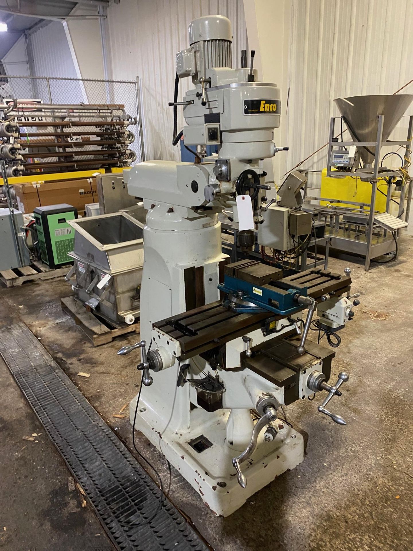 Enco Turret Milling Machine - Model 100-1527 | Required Rigging and ...
