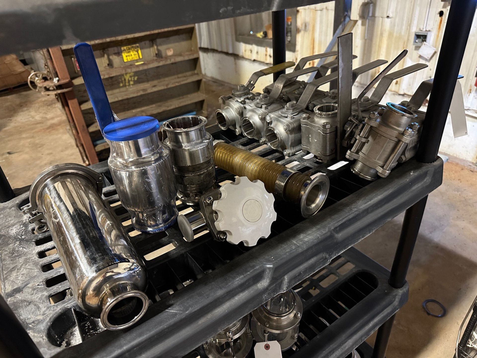 Lot of Shelf of Stainless Steel Valves | Required Rigging and Loading ...