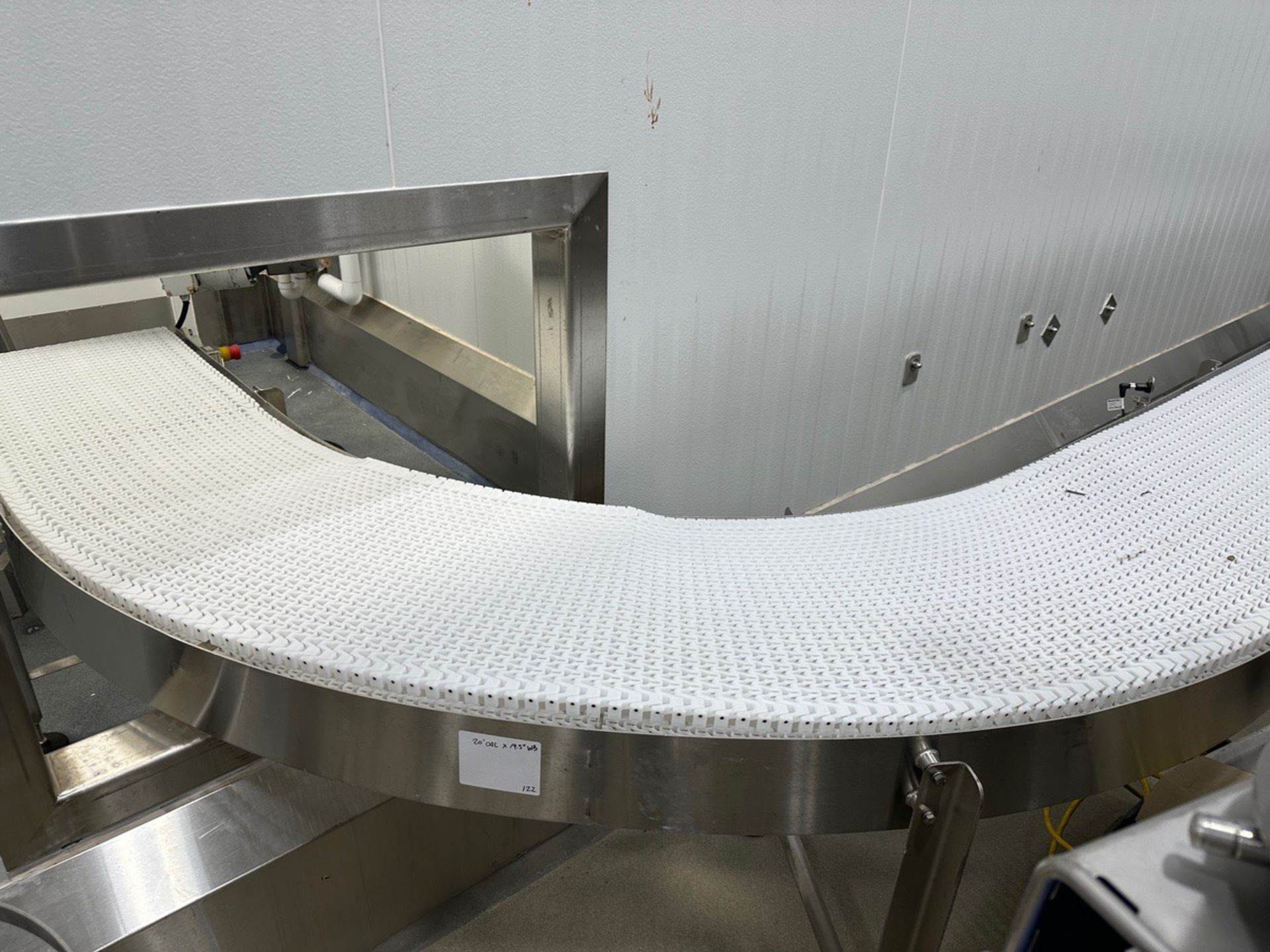 Stainless Steel Frame 19.5" x 20' OA Length Right Angle Conveyor [ref ...