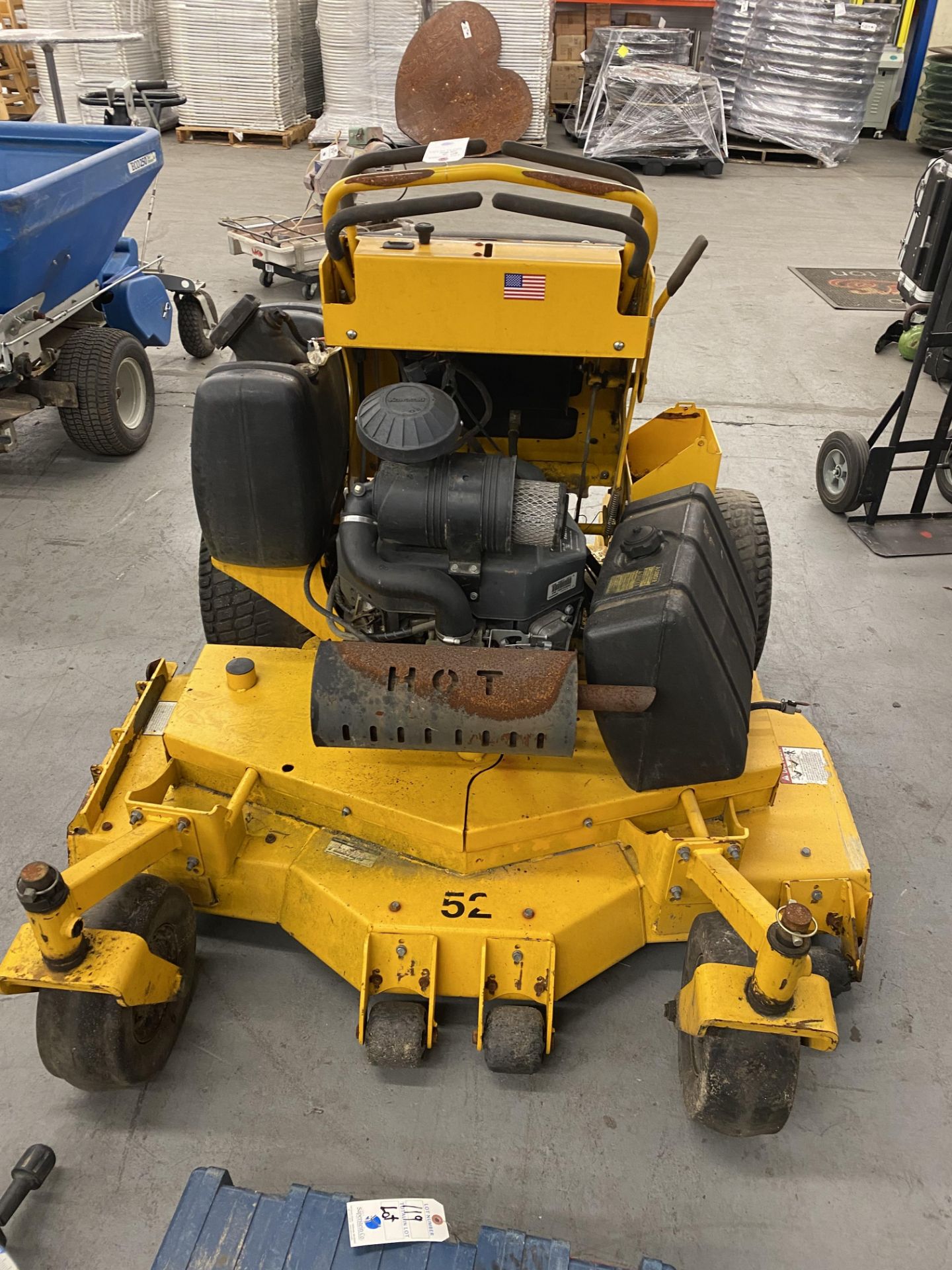 Wright 52" Stand Lawn Mower #WS52, Kawasaki 22HP #FX691V Engine, 875.5 ...