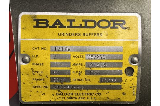 BALDOR 1217W Dual End Grinder, 2 HP, 1720 RPM (Machine Shop)
