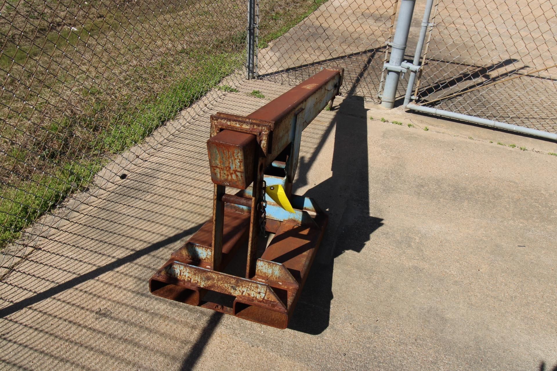 FORKLIFT BOOM, ADJUSTABLE JIB BOOM CRANE, 5' min. reach